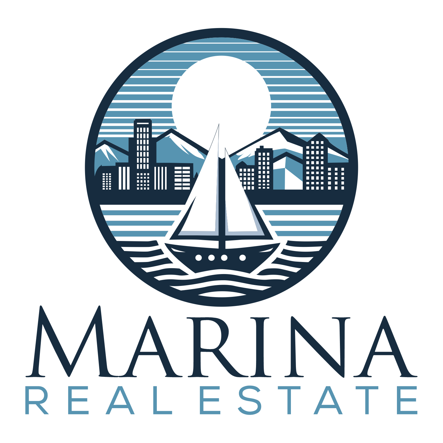 Elegant, Playful Logo Design for Marina Real Estate by Abigaill_design ...