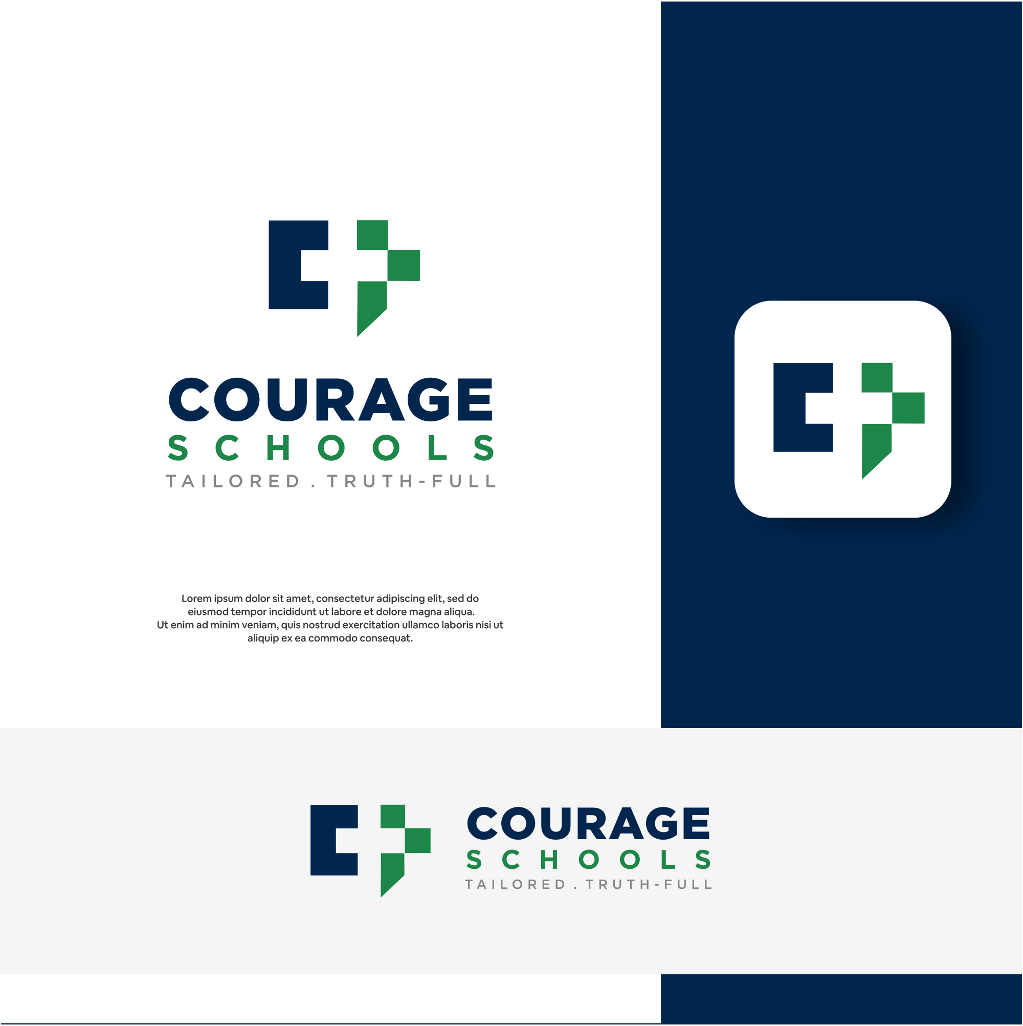 Logo Design for Logo should include our name: Courage Schools, and also ...