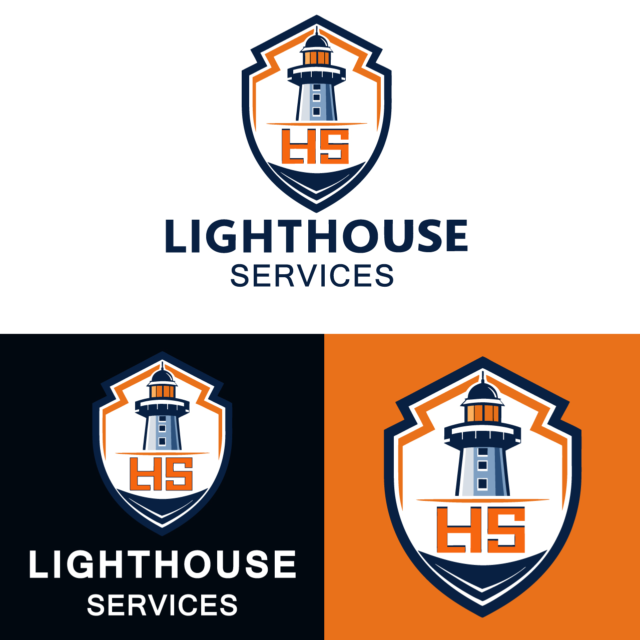 Modern, Bold, commercial construction Logo Design for Lighthouse ...