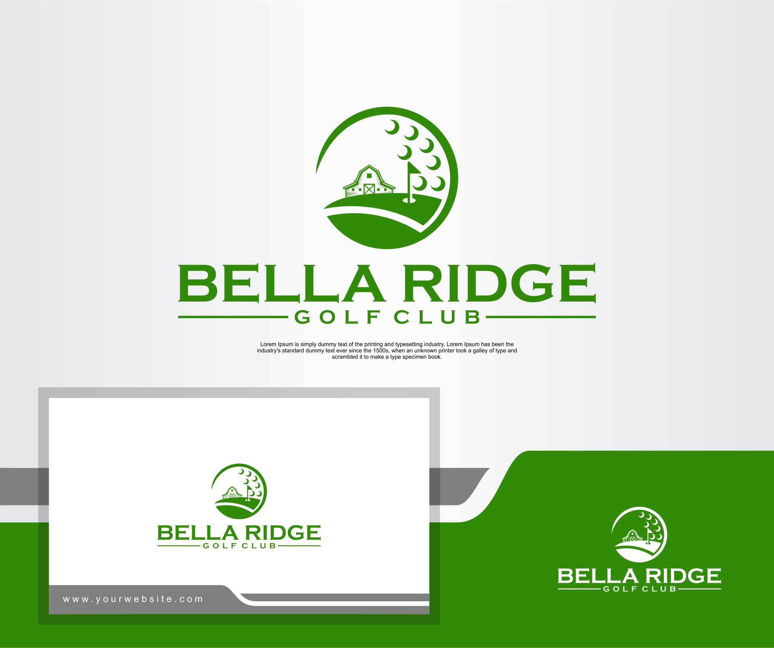 Logo Design for Bella Ridge Golf Club with alternate text of Bella ...