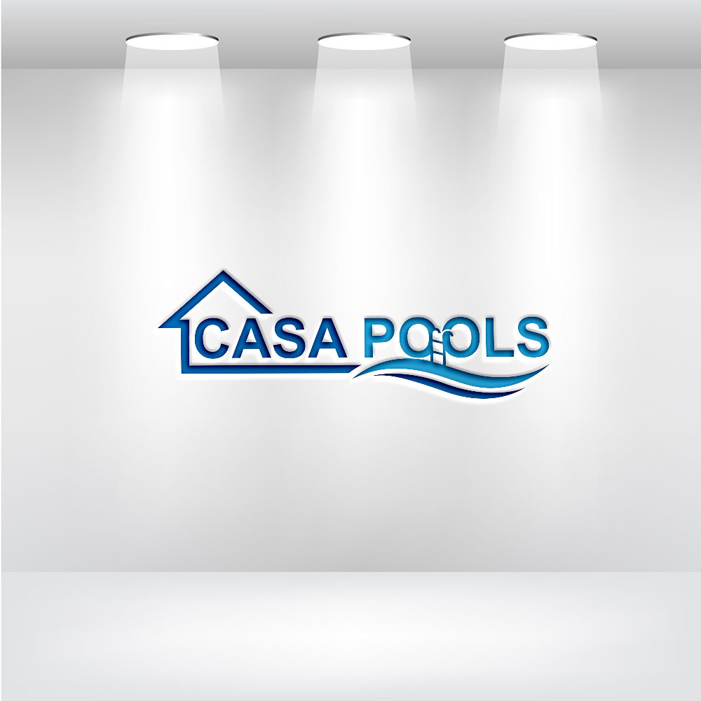 Modern, Bold, Swimming pool construction Logo Design for Casa Pools by ...