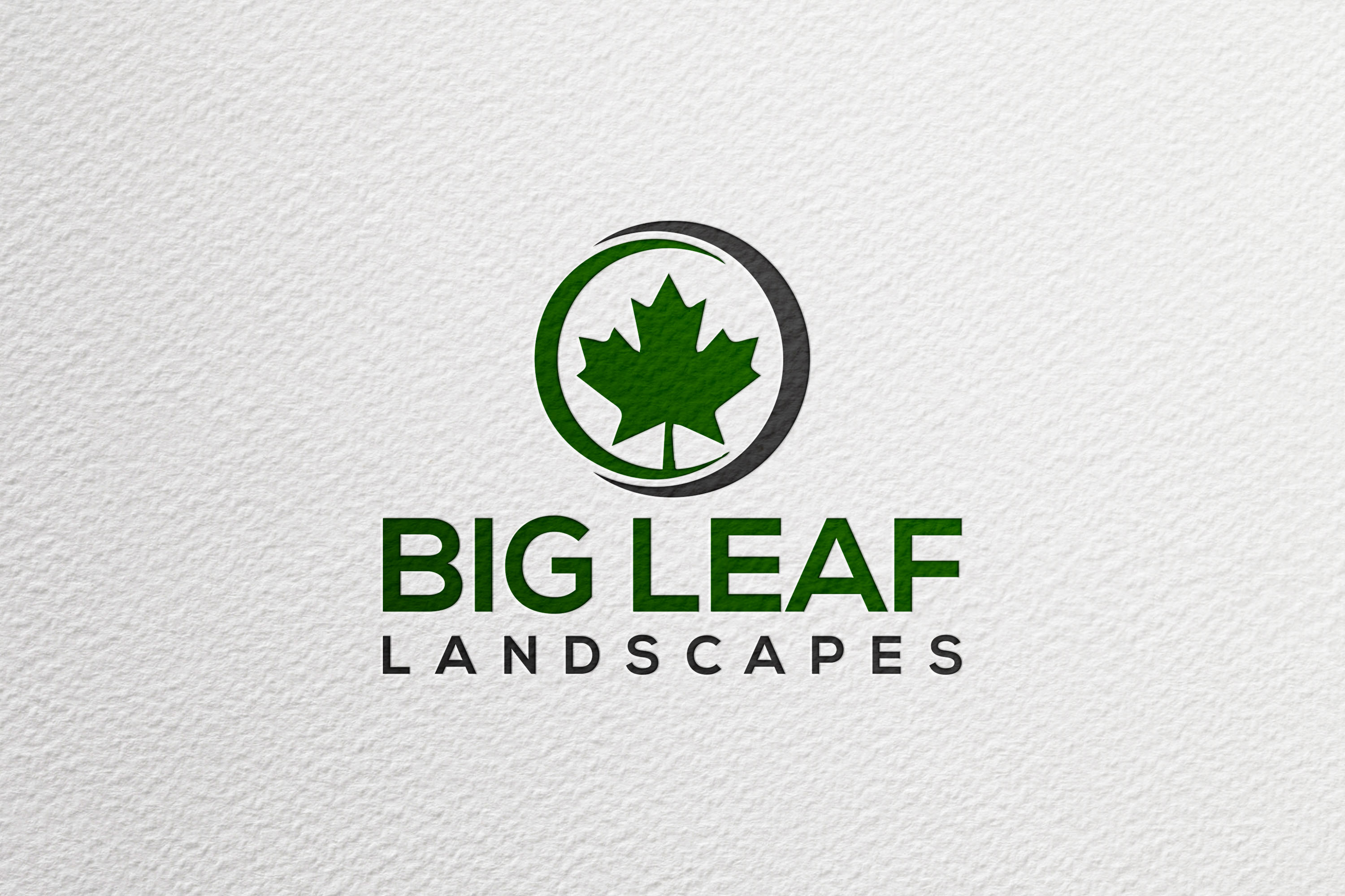 Bold, Serious, Landscaping Logo Design for Big Leaf Landscapes by Blue ...