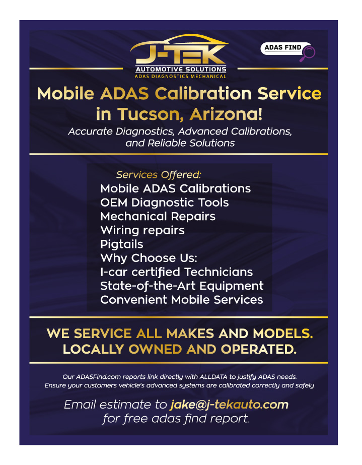 Elegant, Playful, Mobile Auto diagnostics and calibrations Flyer Design for J-TEK AUTOMOTIVE ...