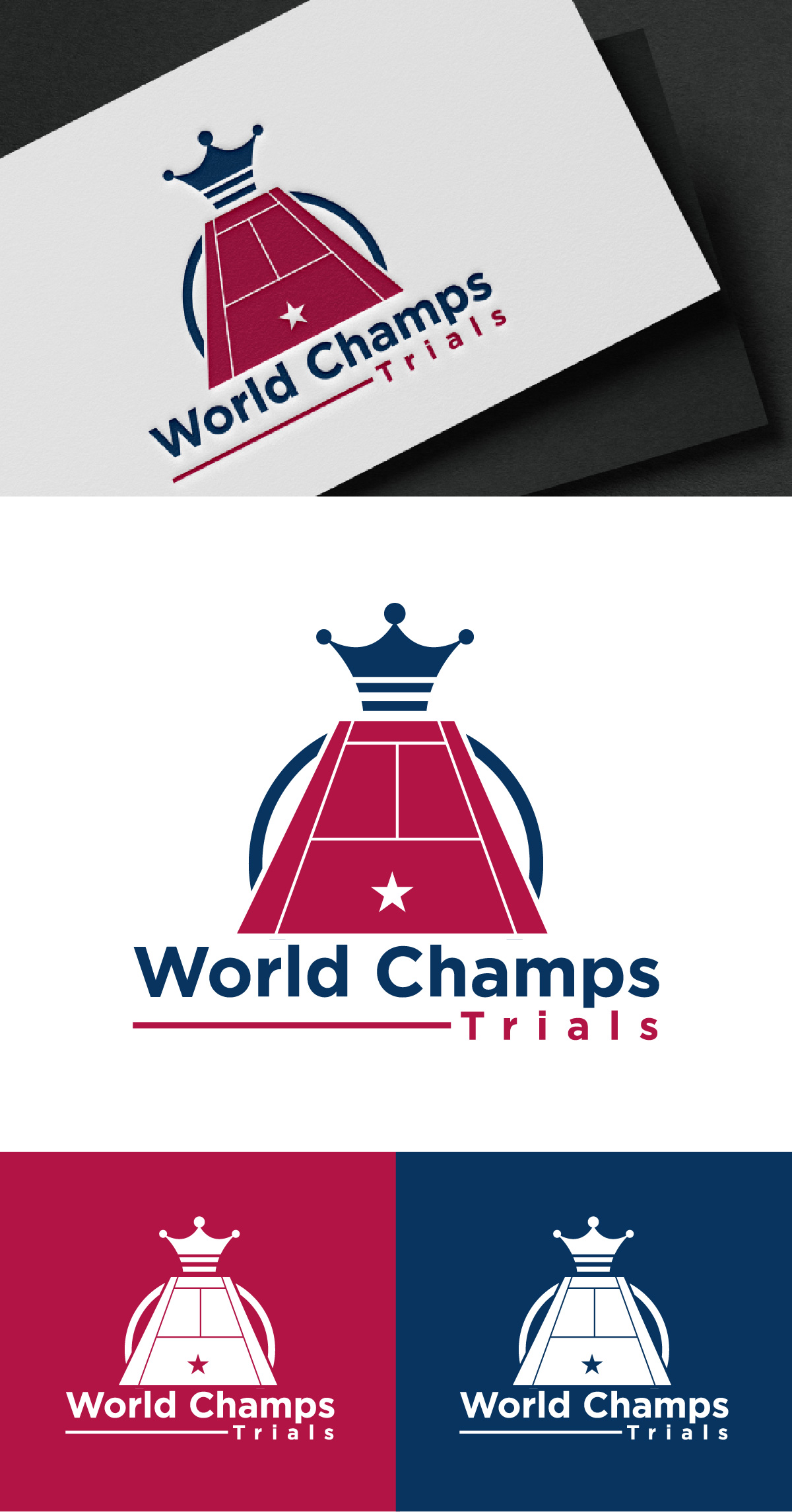 Modern, Bold, Tennis Logo Design for World Champs Trials by Loknath ...