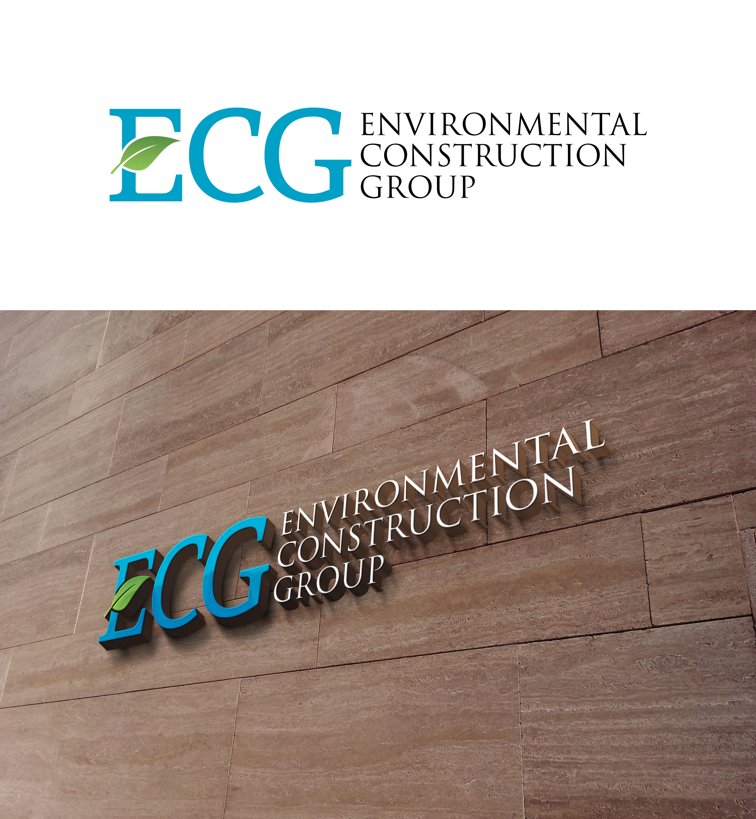 Logo Design for ECG Environmental Construction Group by wdesigner2 ...