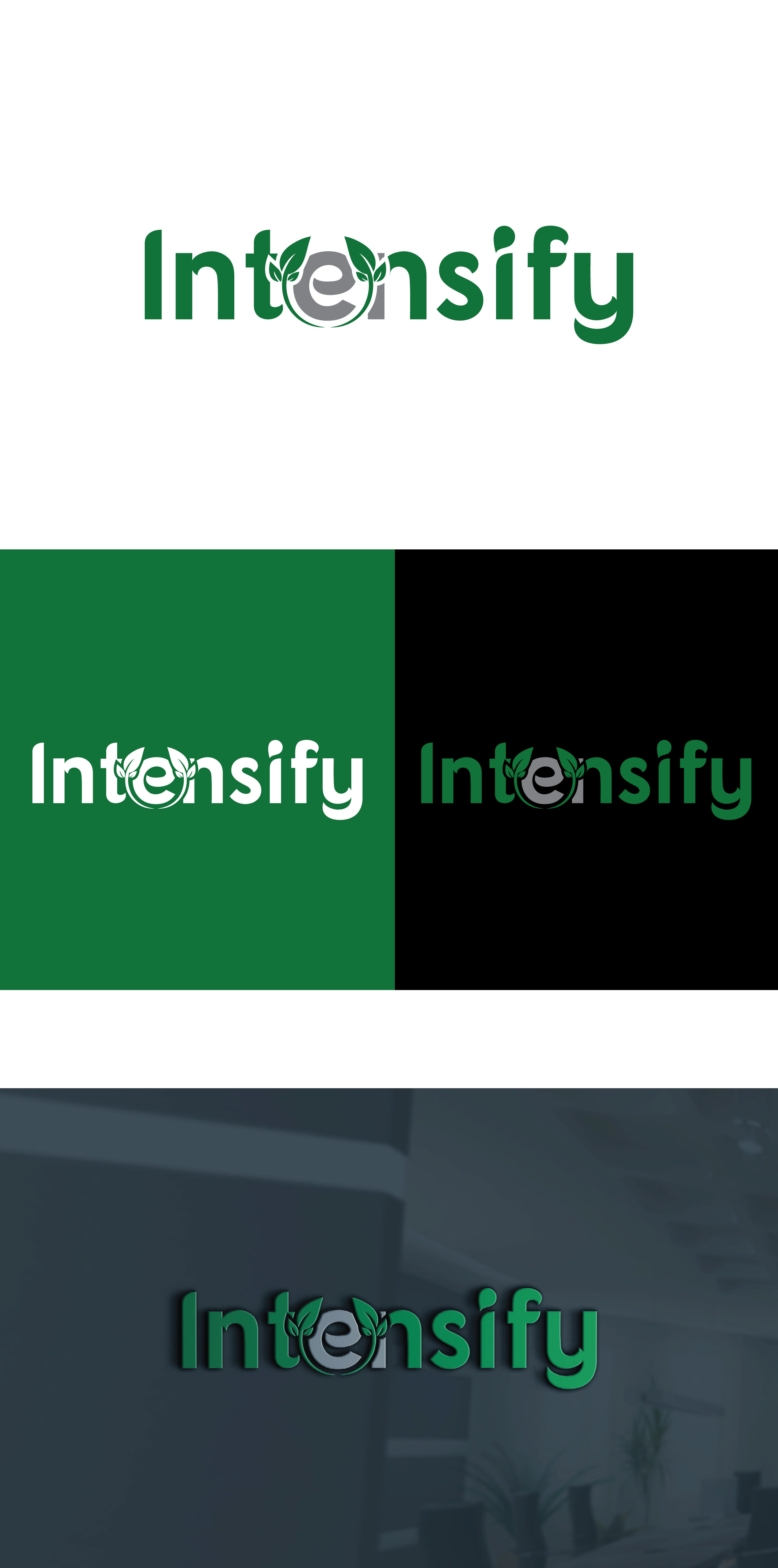 Logo Design for The letter 'I' along with our brand name - Intensify by ...