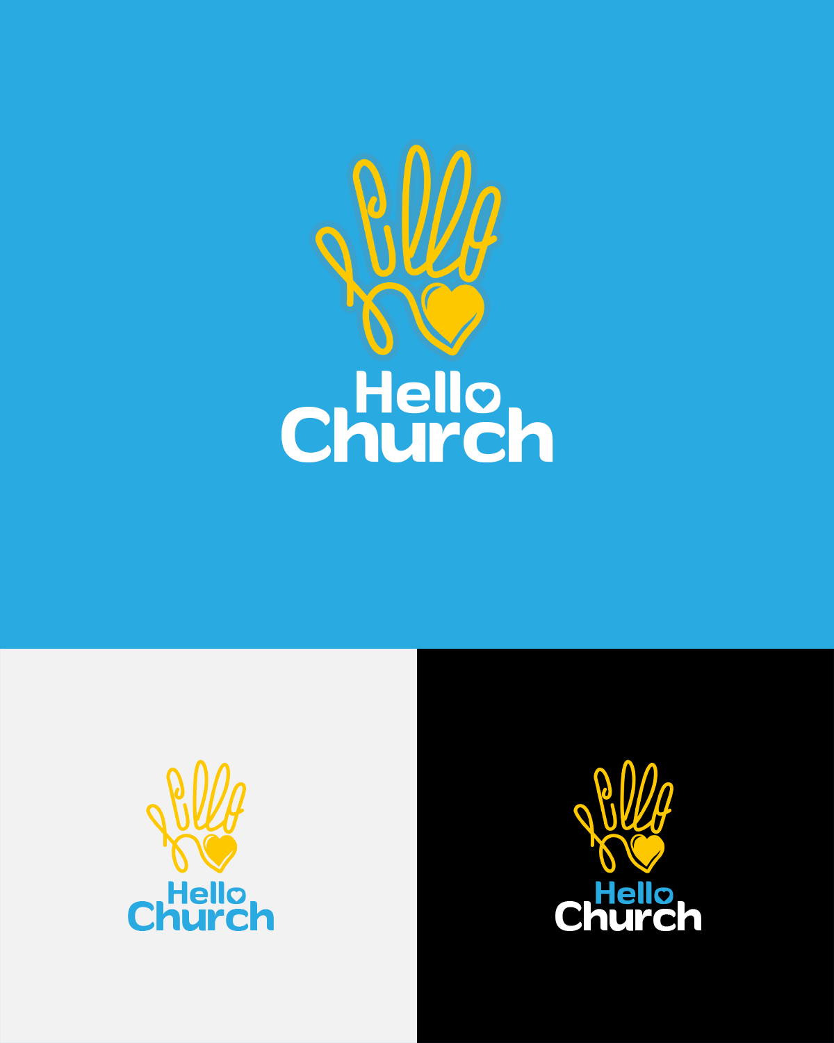 Playful, Modern, Churches and Non Profits Logo Design for Hello Church ...