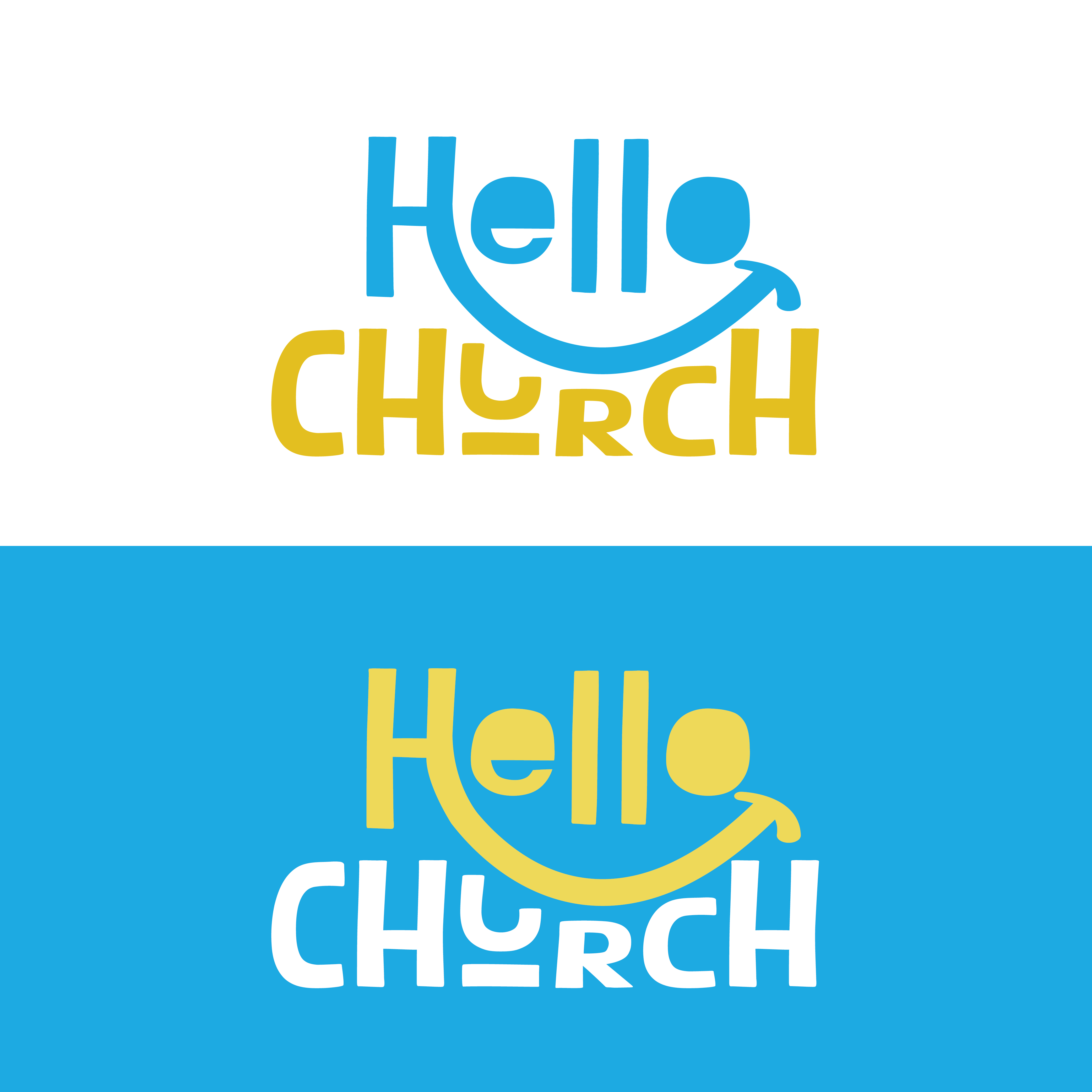 Playful, Modern, Churches and Non Profits Logo Design for Hello Church ...