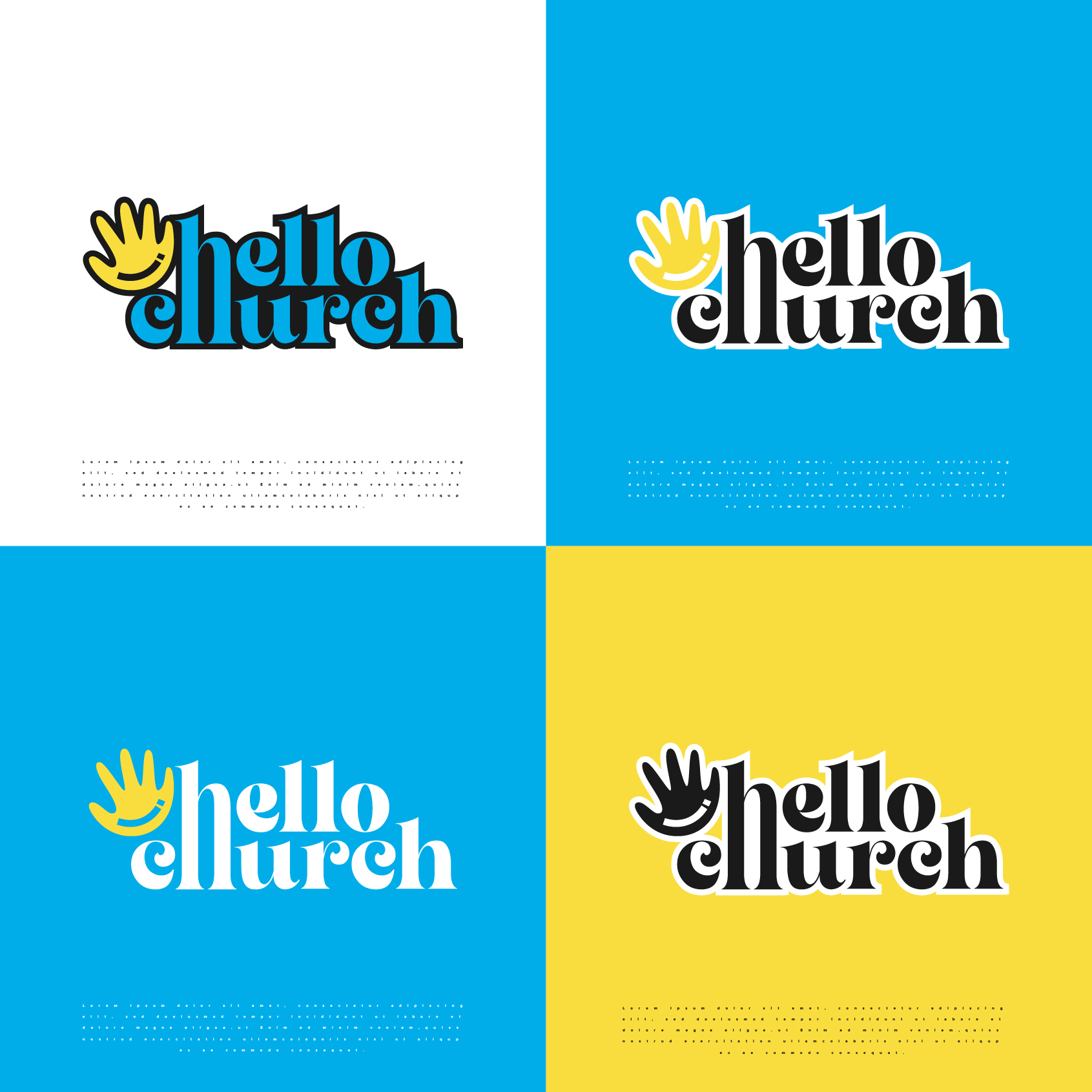 Playful, Modern, Churches and Non Profits Logo Design for Hello Church ...