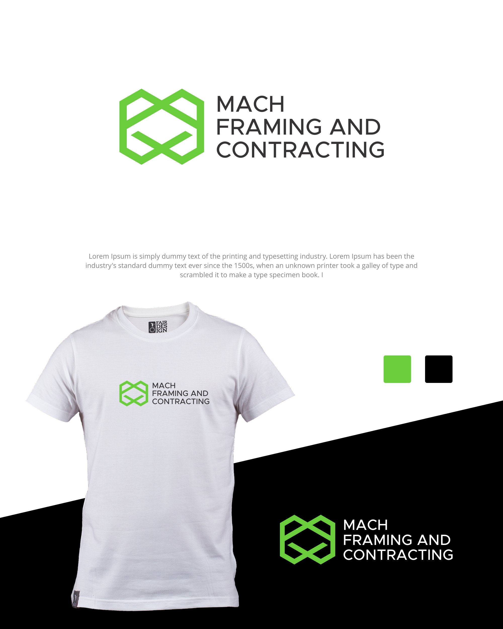 Professional, Masculine, Construction, framing Logo Design for Mach ...