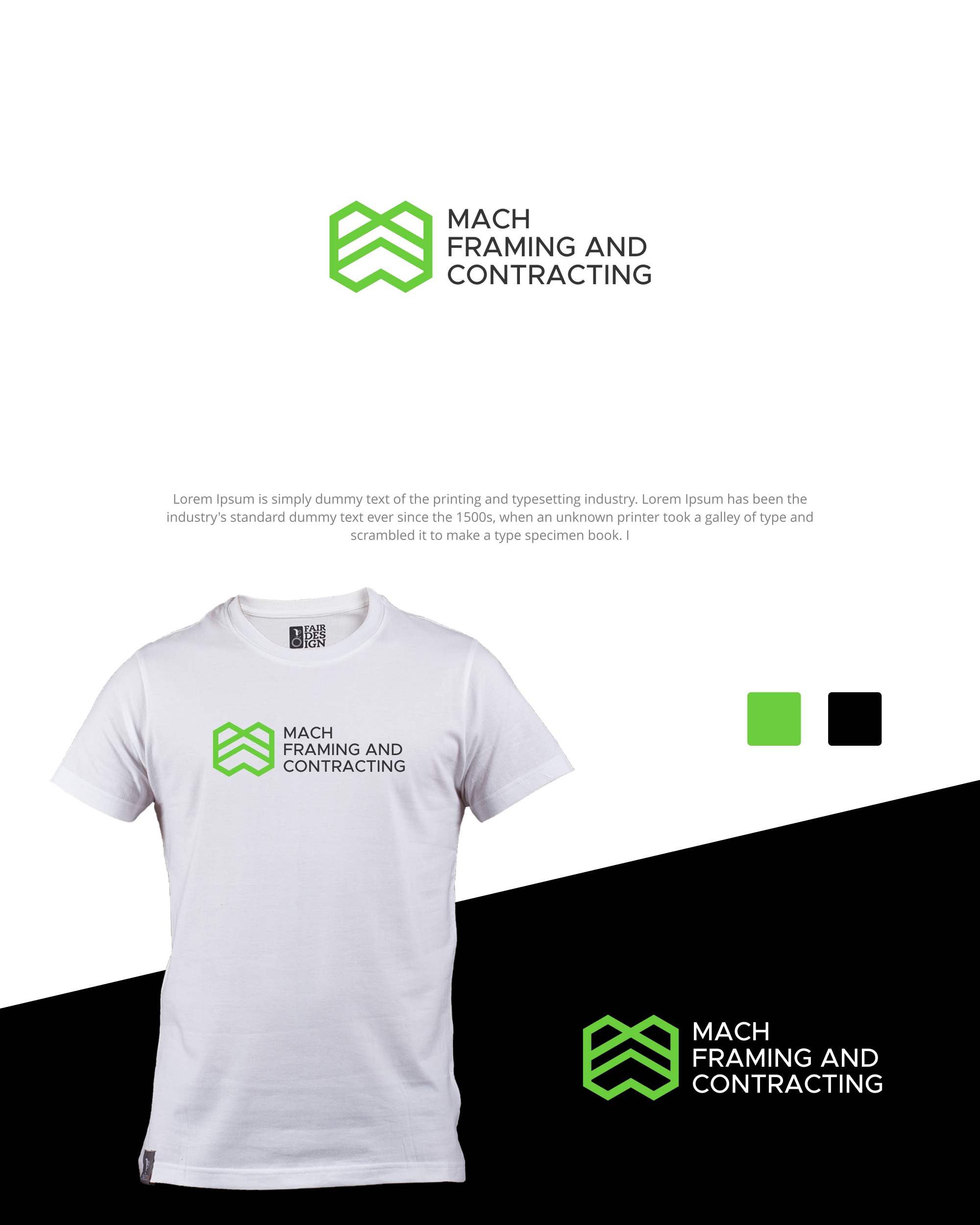 Professional, Masculine, Construction, framing Logo Design for Mach ...