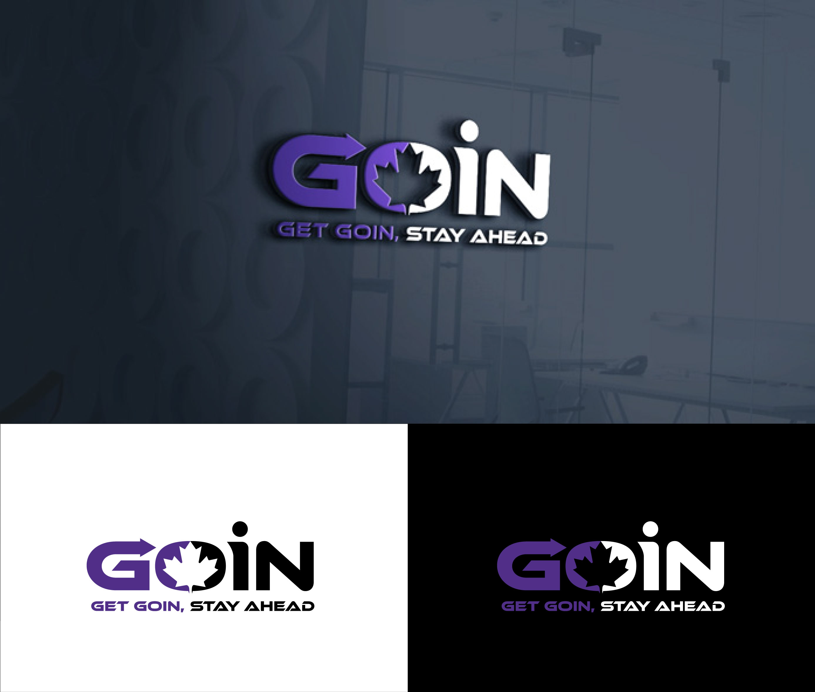 Logo Design for GOIN with "Get GOIN, Stay Ahead" underneath. Or simply ...