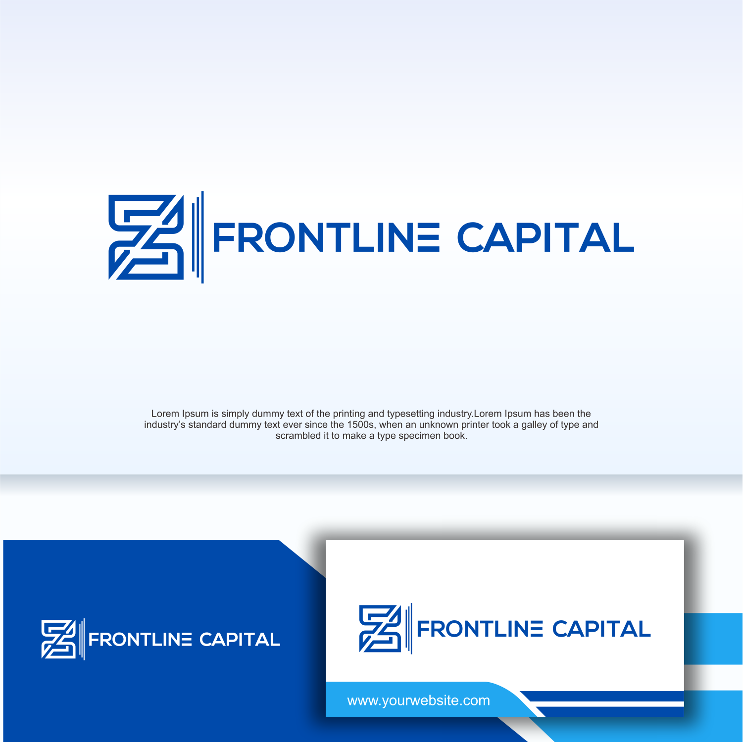 Elegant, Playful Logo Design for Frontline Capital by Apache Kretek ...