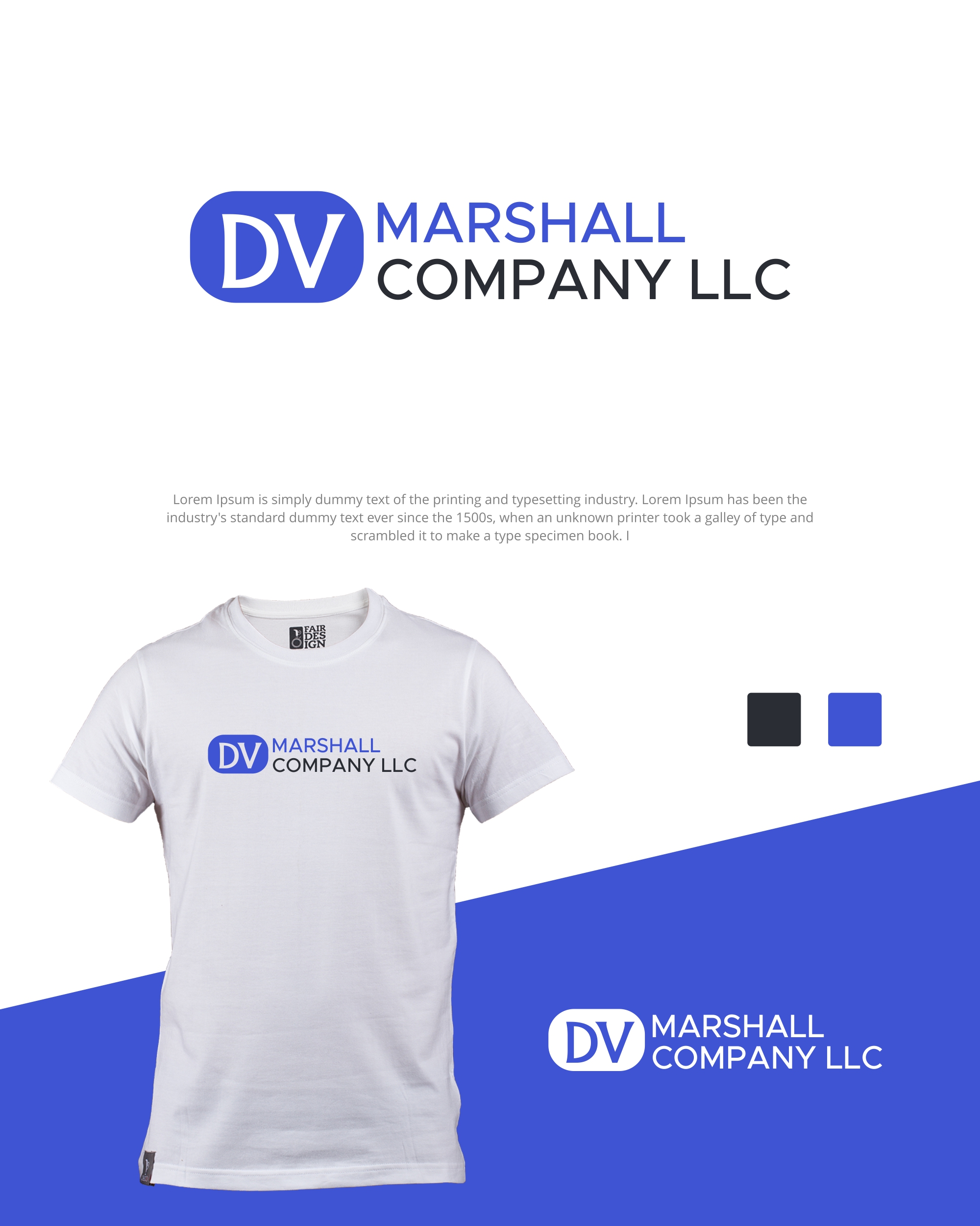 Upmarket, Elegant Logo Design for D.V. Marshall Company LLC by JesPixel ...