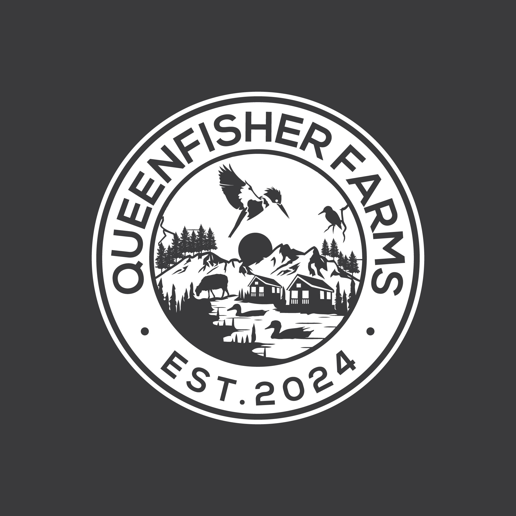 Modern, Professional, Farming Logo Design for Queenfisher Farms by MD ...