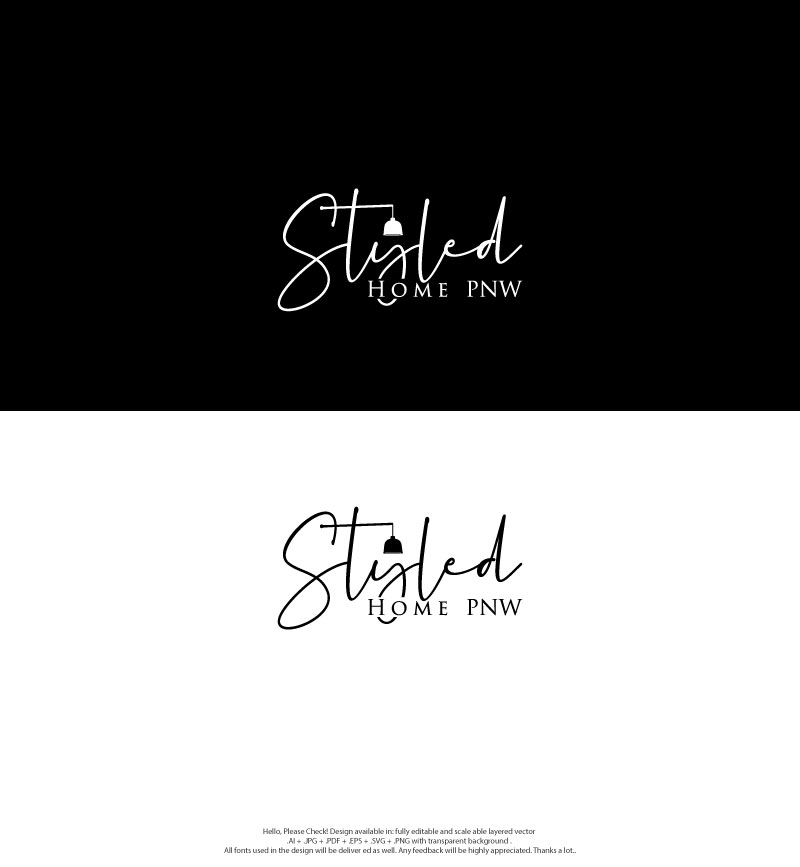 Elegant, Modern, interior design Logo Design for Styled Home PNW by ...