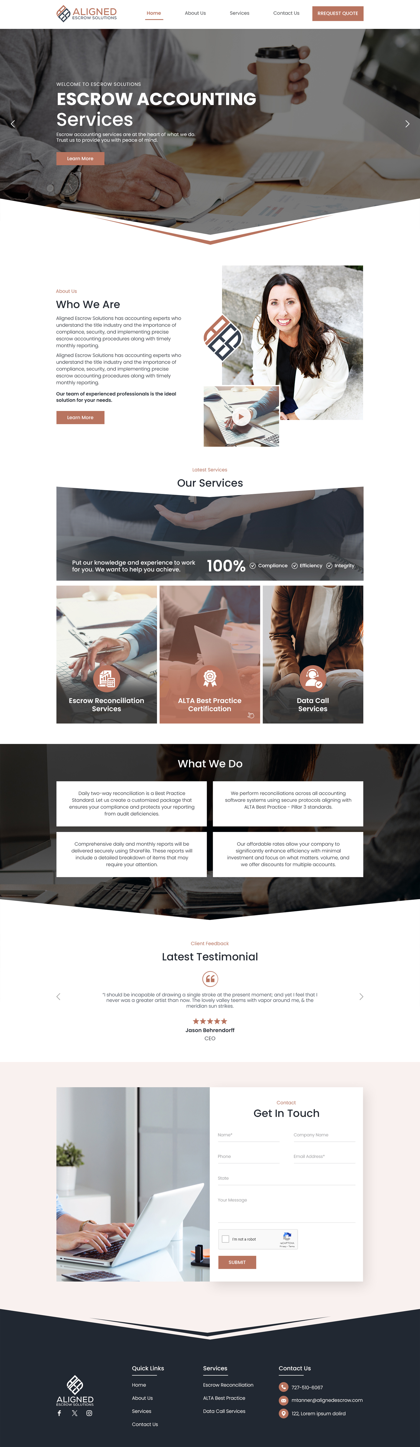 Diseño Web for Aligned Escrow Solutions por Anup UI/UX | Diseño #33559972