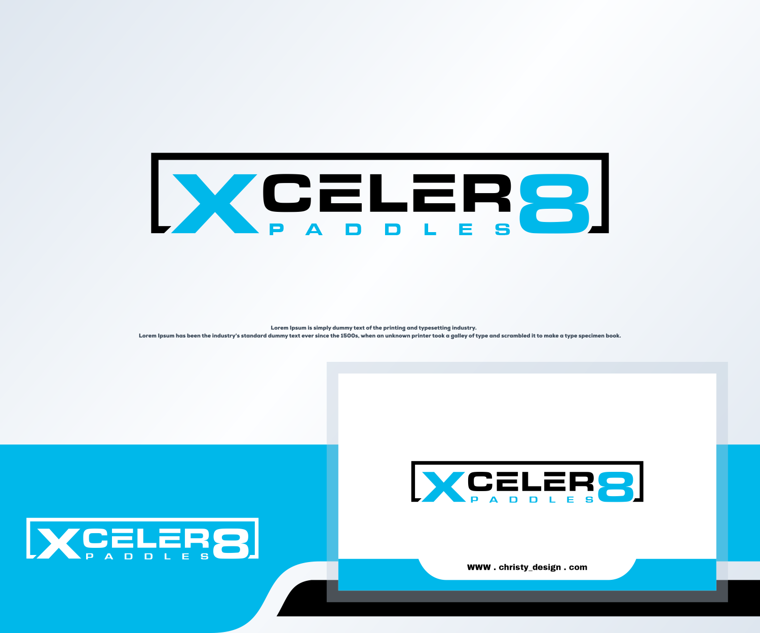 Logo Design for Xceler8 paddles by Jefri Fernando | Design #33541920