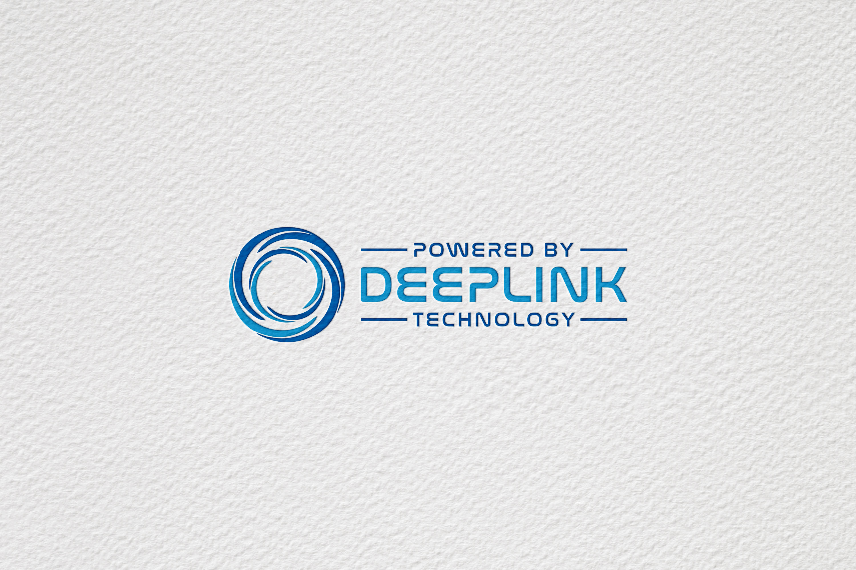 Logo Design for Powered by DeepLink Technology by Blue Pasnata | Design ...