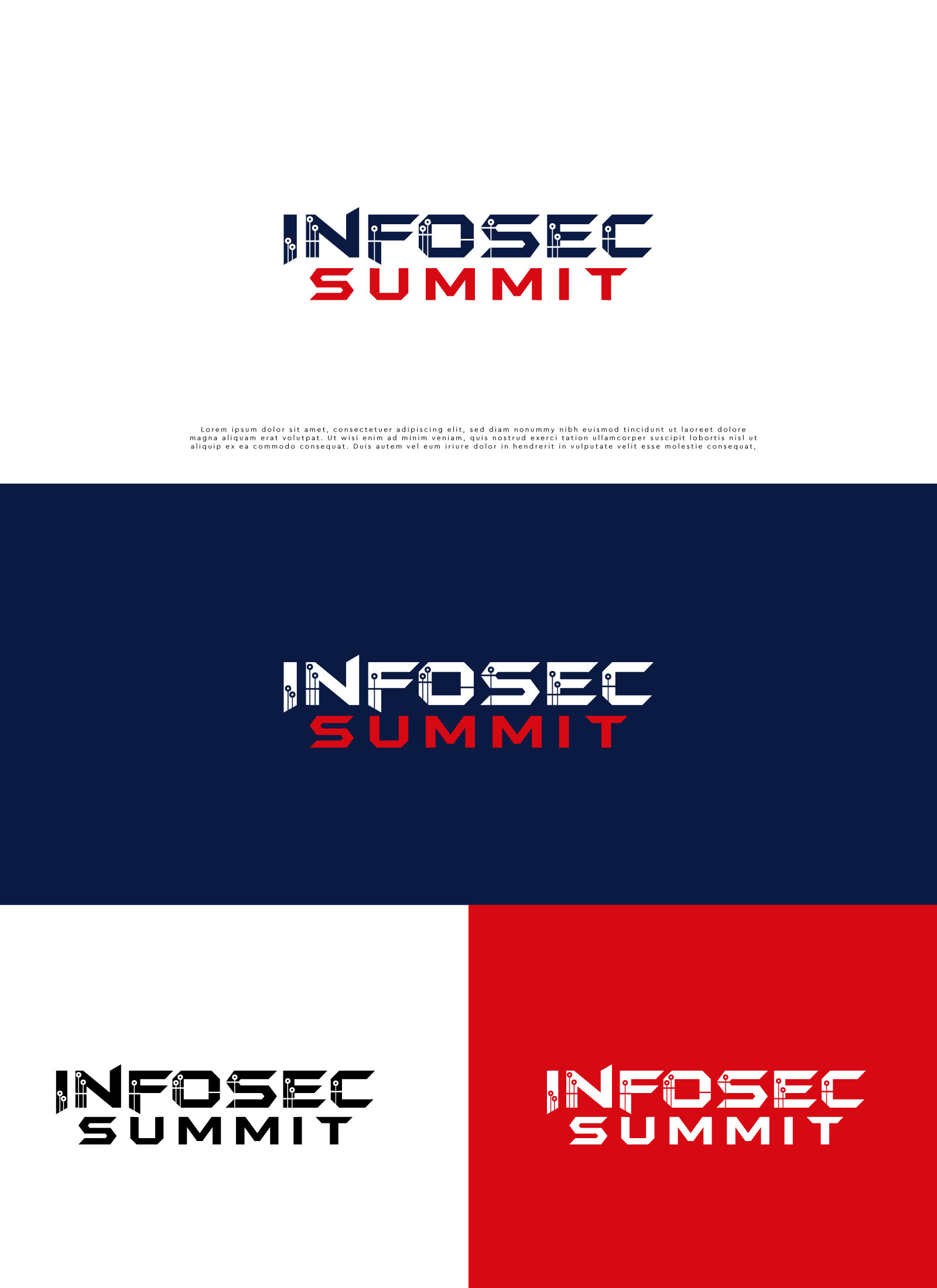 Upmarket, Modern Logo Design for Infosec Summit by F a r i s a | Design ...