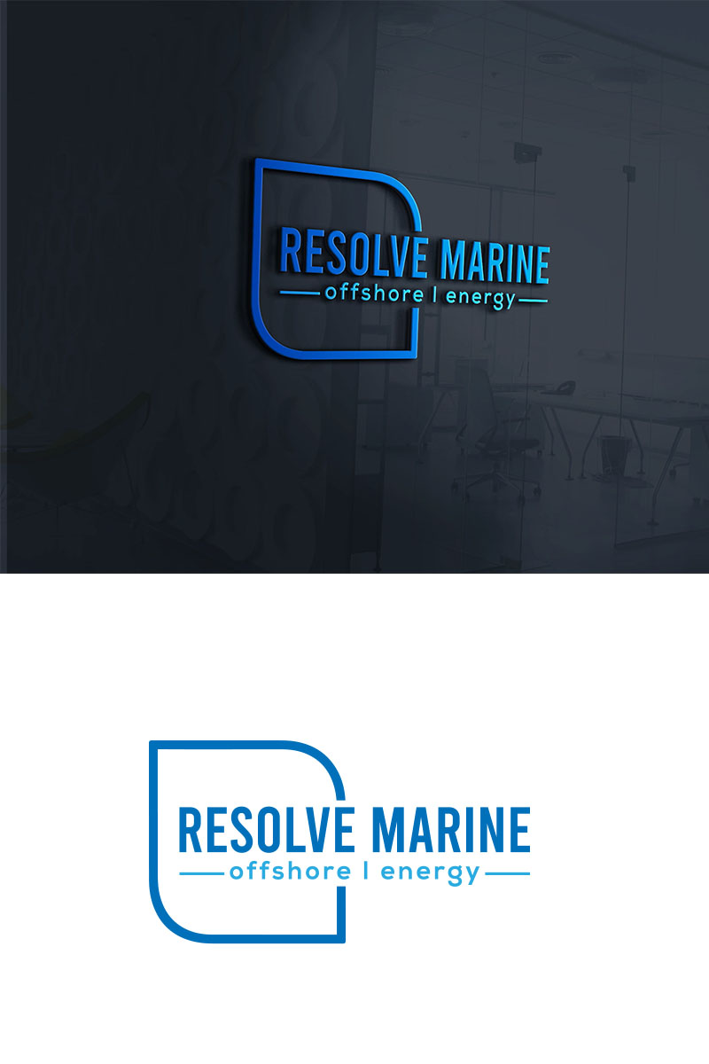 Logo Design for Resolve Marine (underneath offshore l energy) by Blue ...
