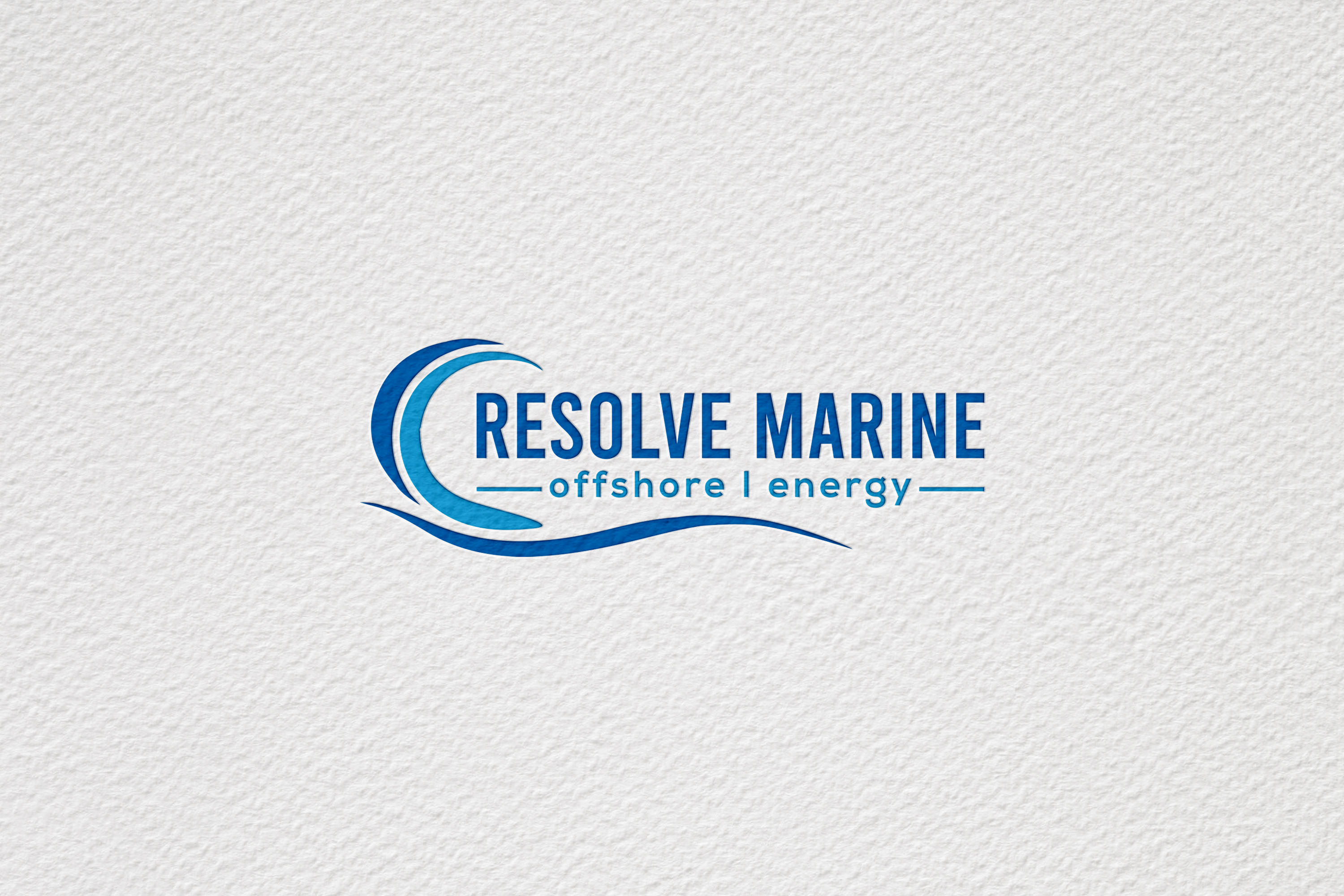 Logo Design for Resolve Marine (underneath offshore l energy) by Blue ...