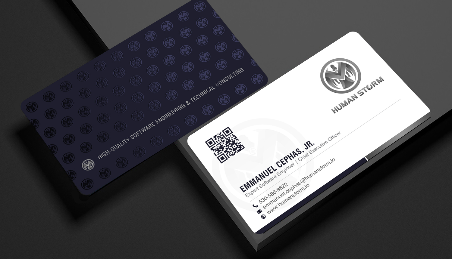 Serious, Masculine, Tech Business Card Design for a Company by ...