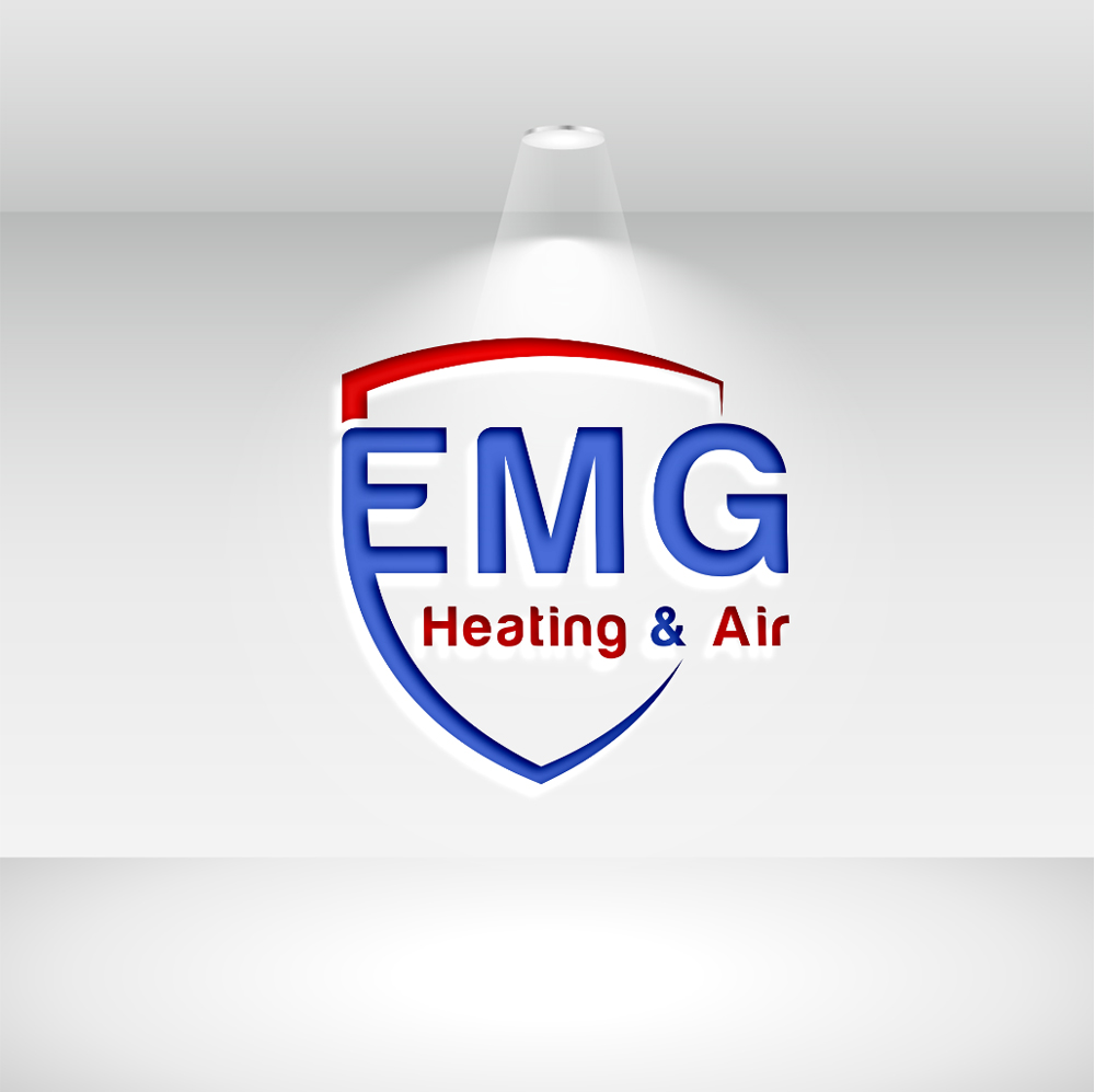 Masculine, Elegant, HVAC, Air Conditioning, Heating Logo Design for EMG ...