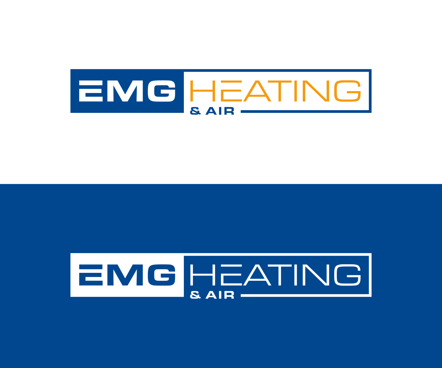Masculine, Elegant, HVAC, Air Conditioning, Heating Logo Design for EMG ...
