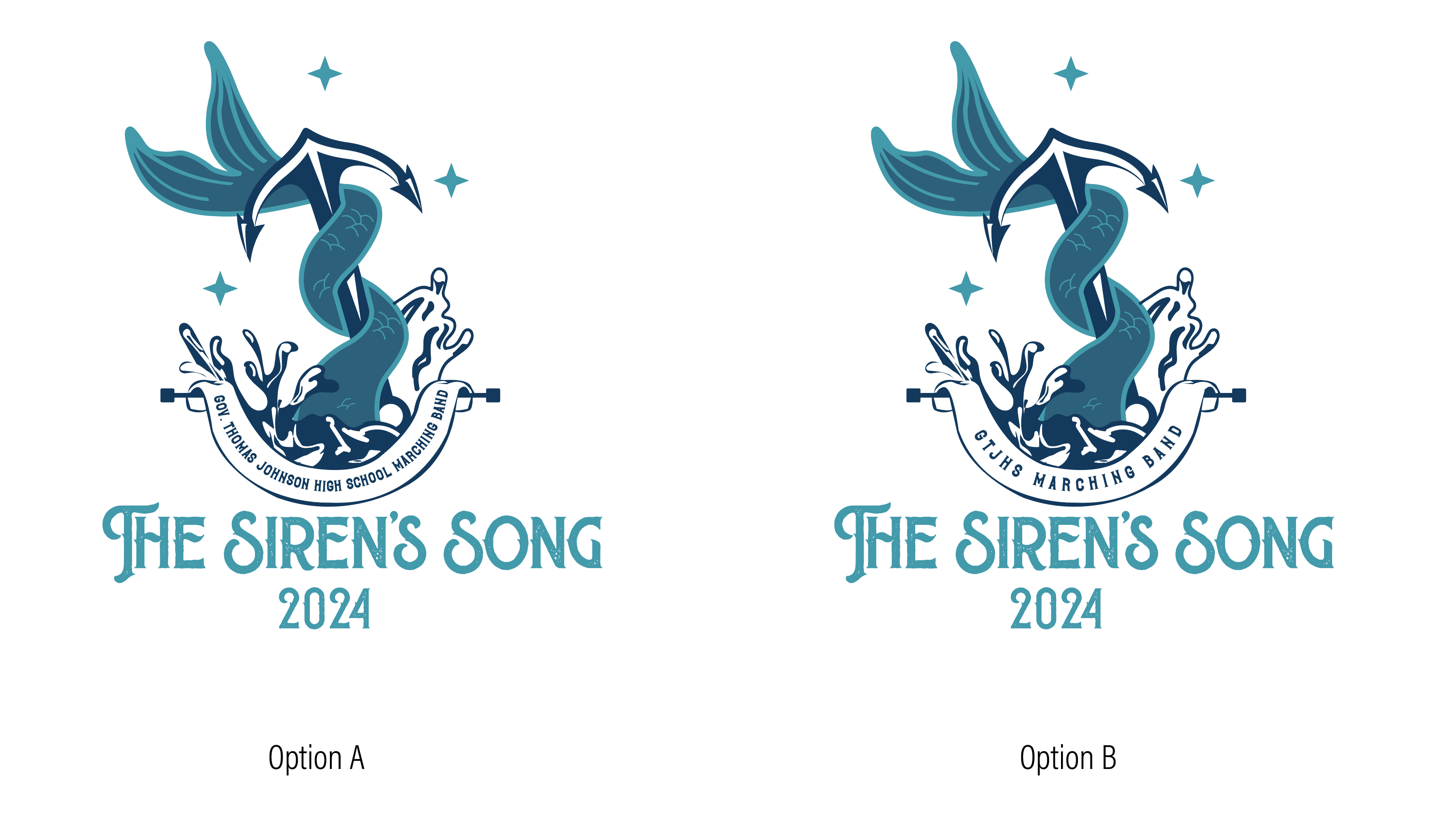 Logo Design for Governor Thomas Johnson High School Marching Band Song ...