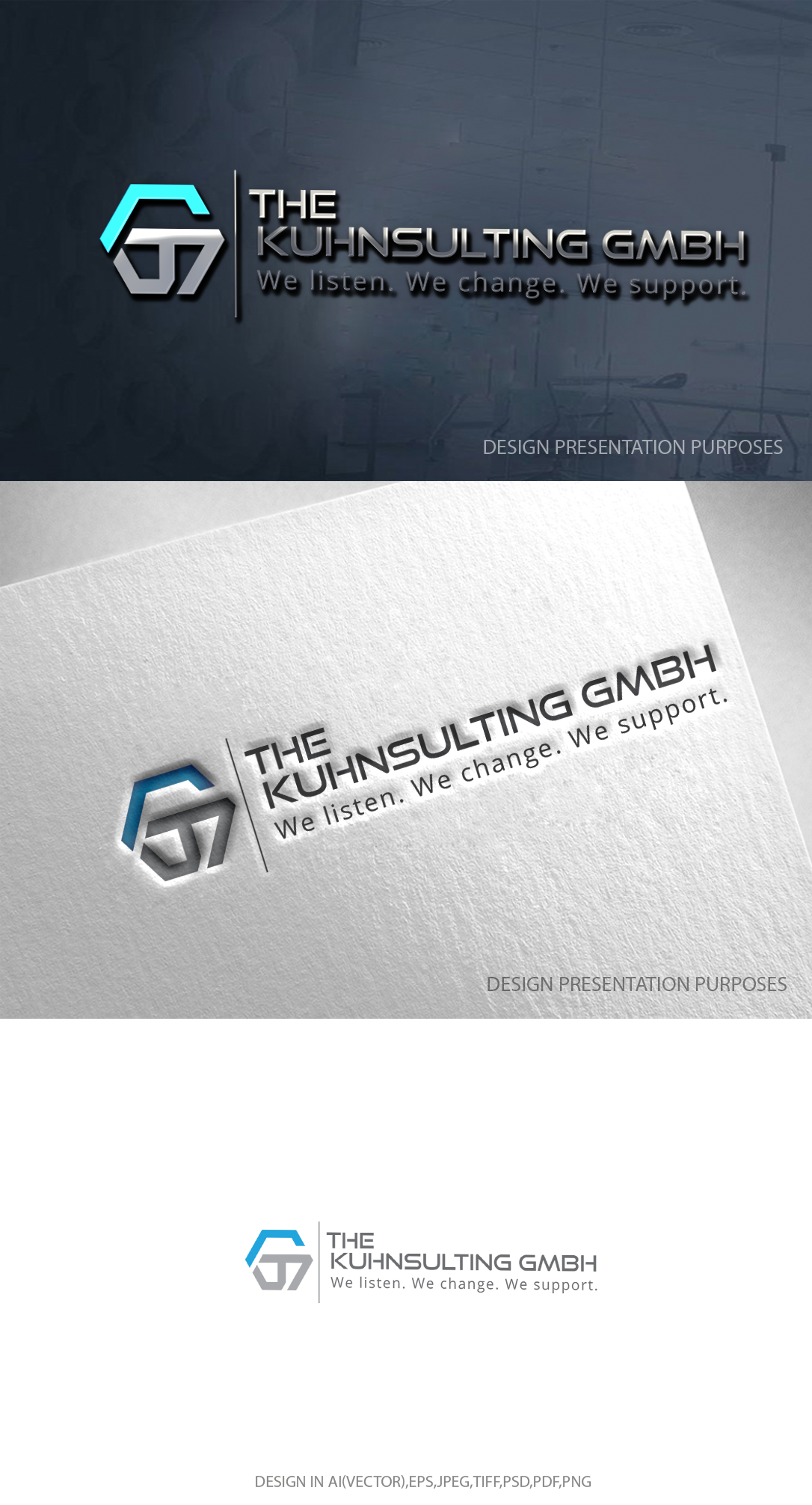Modern, Upmarket, Banken, IT-Provider Logo Design for We listen. We ...