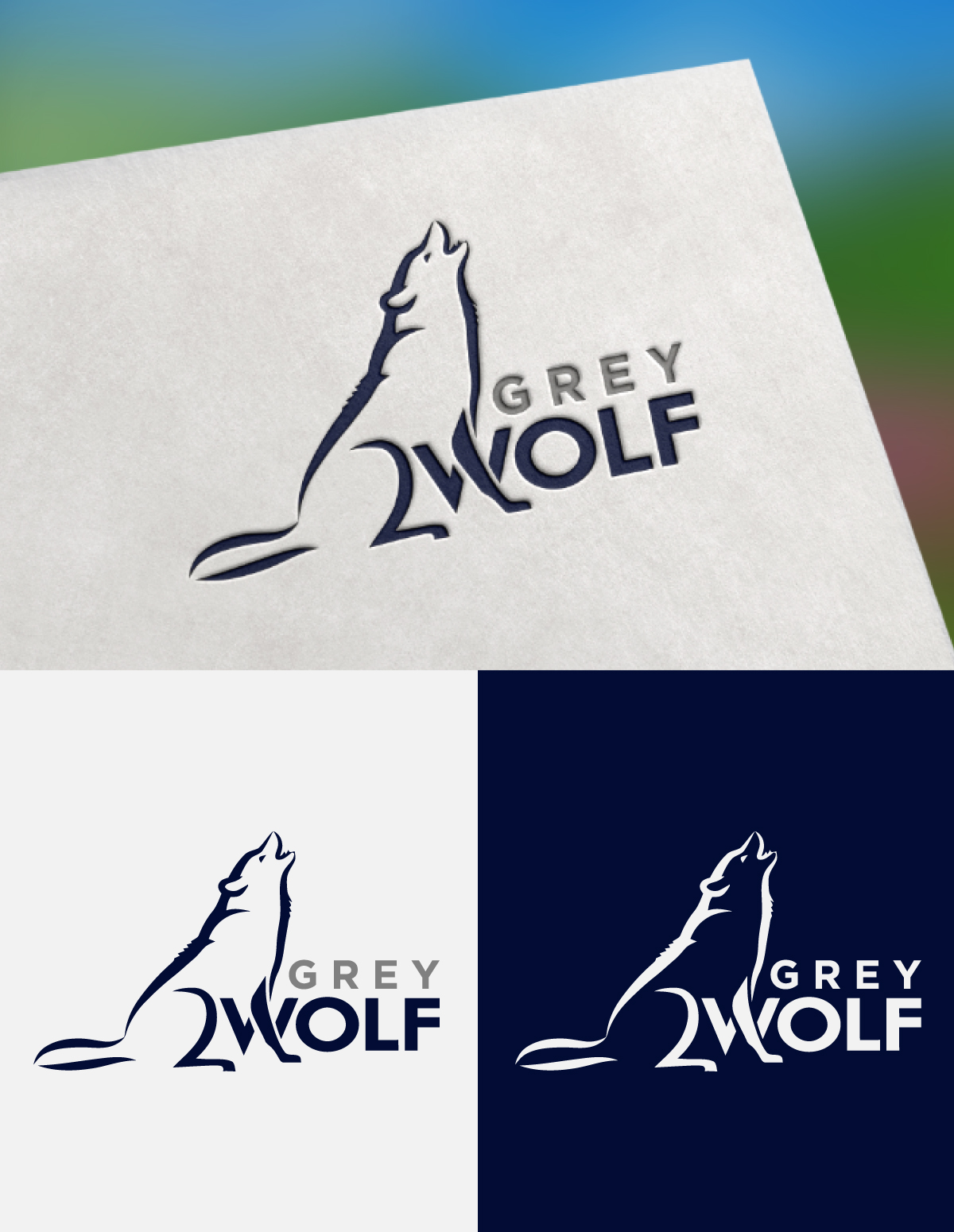 Masculine, Elegant, real Estate Logo Design for Grey Wolf by Pixel ...