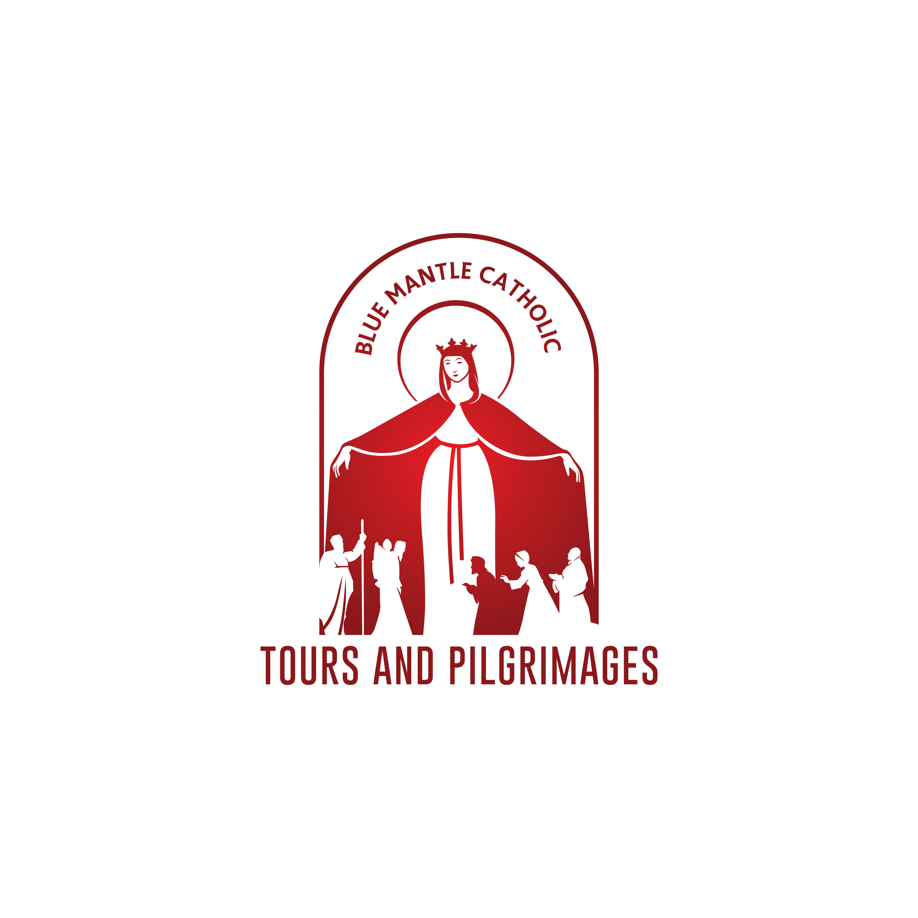 Logo Design for Blue Mantle Catholic Tours and Pilgrimages by ...