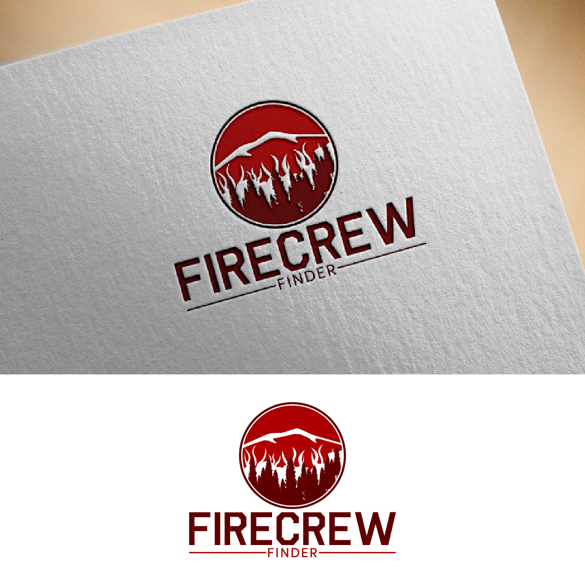 Bold, Serious, Wildland Fire Fighting Logo Design for FireCrewFinder ...