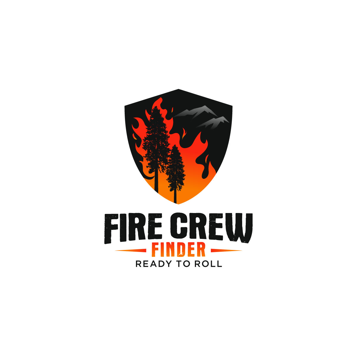 Bold, Serious, Wildland Fire Fighting Logo Design for FireCrewFinder ...