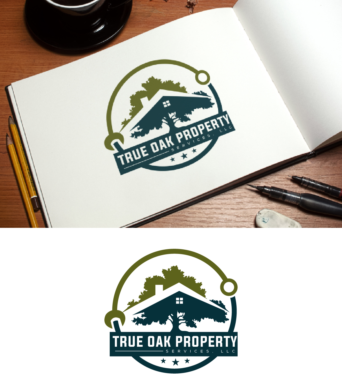 Elegant, Playful, Home Repair/ Maintenance Logo Design for True Oak ...