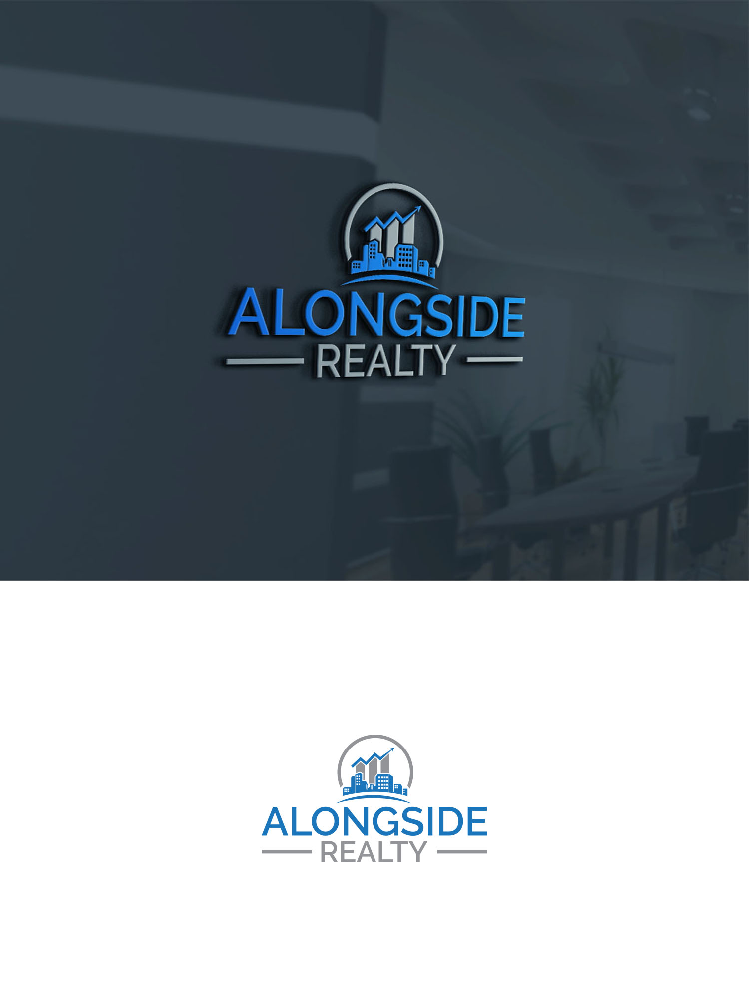 Upmarket, Serious, Real Estate Logo Design for Alongside Realty by ...