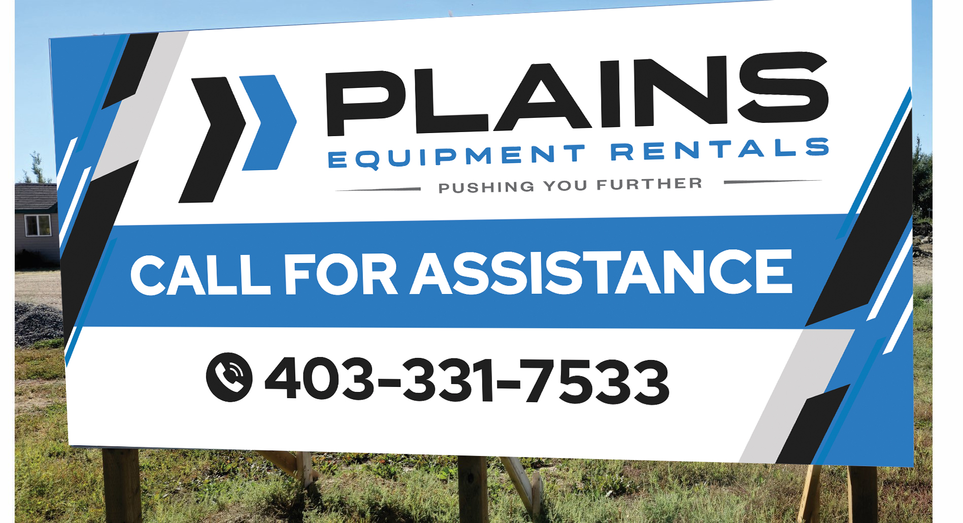 Elegant, Playful Signage Design for Plains Equipment Rentals Corp by ...