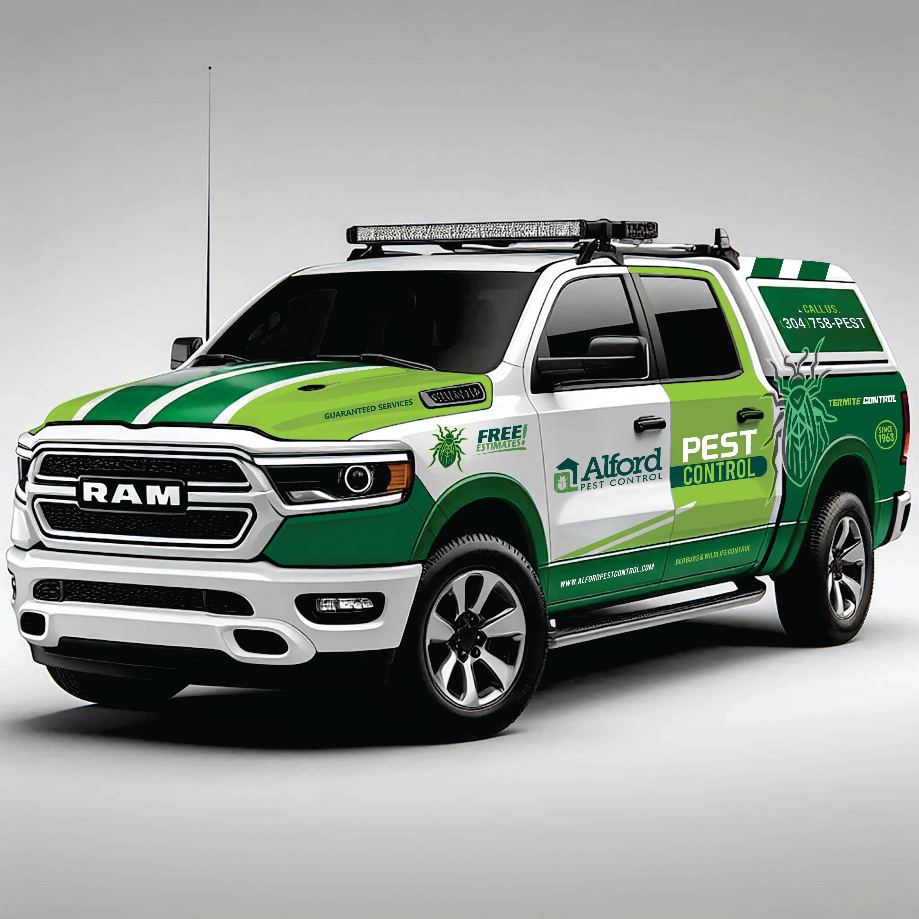 Bold, Upmarket, Pest Control Car Wrap Design for Alford Pest Control by ...