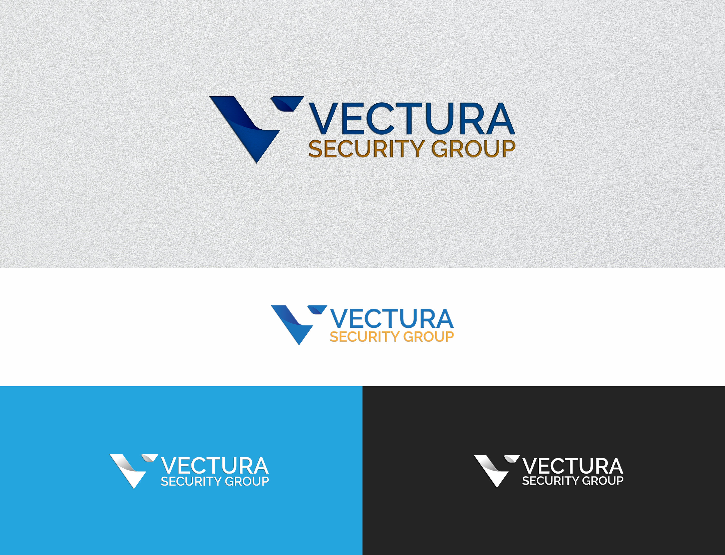 Logo Design for Vectura Security Group by Amelia Graphics | Design ...