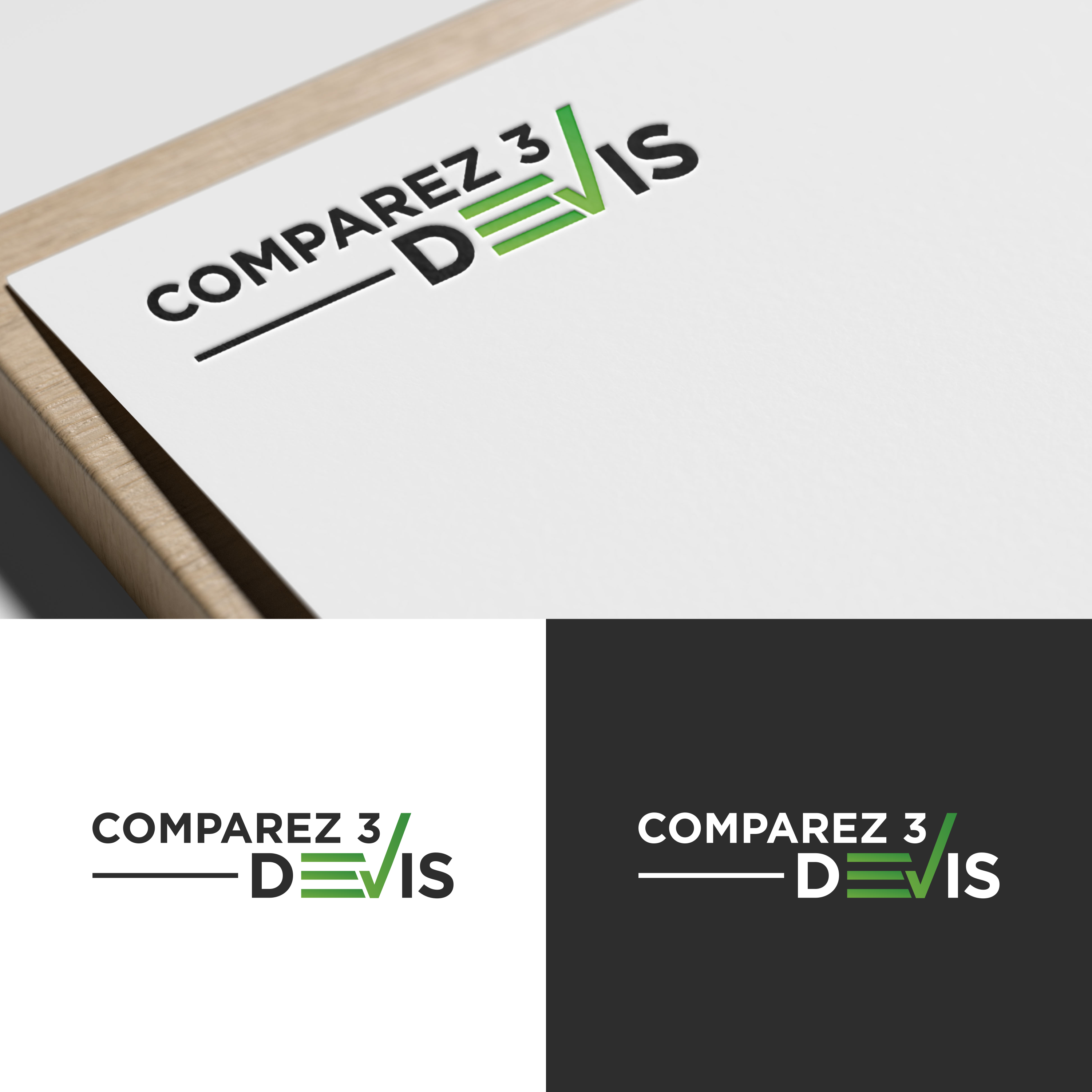Modern, Elegant, Leads Logo Design for Comparez 3 devis by syad666 ...