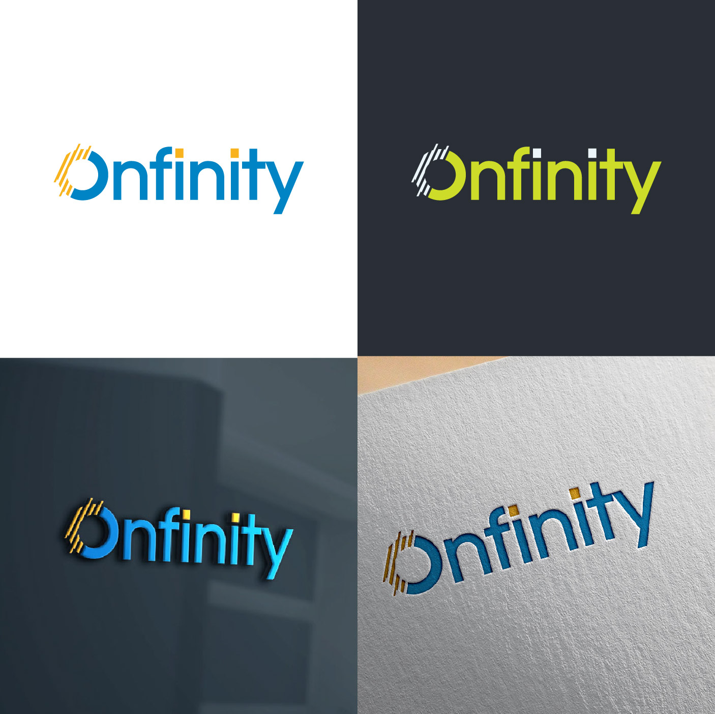 Logo Design for Onfinity by 4tech services | Design #33733314