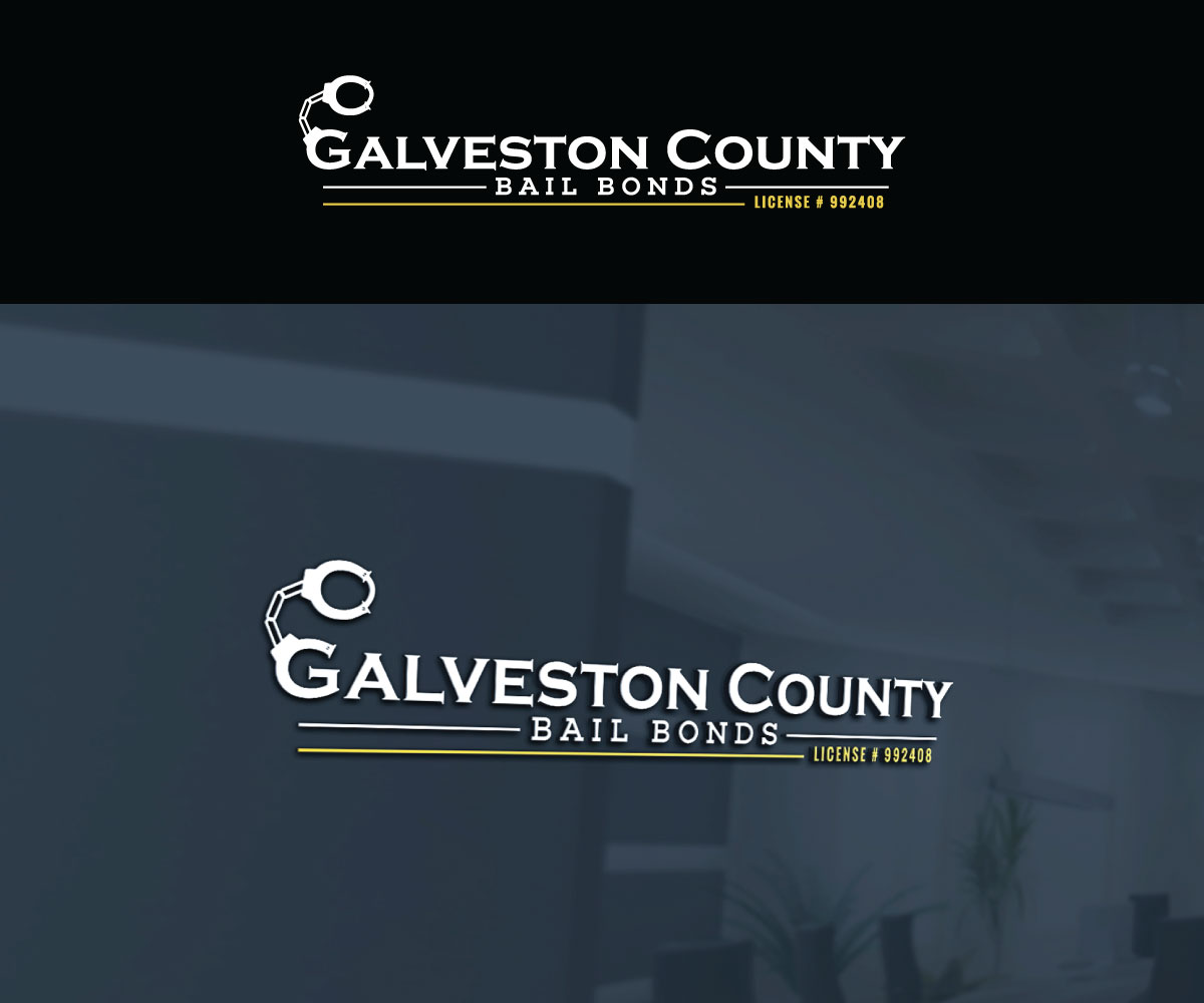 Bold, Serious, Bail Bonds Logo Design for Galveston County Bail Bonds ...