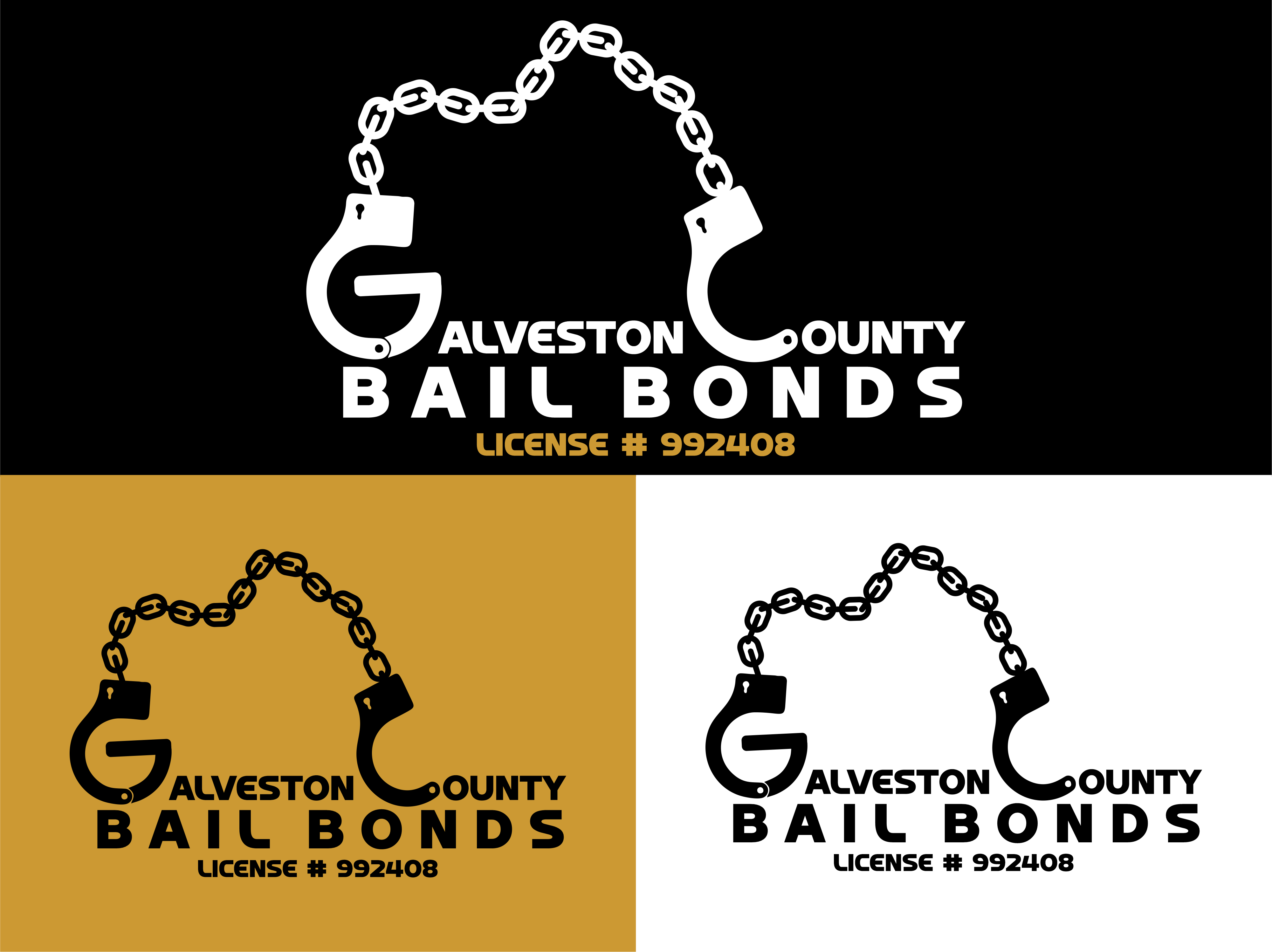 Bold, Serious, Bail Bonds Logo Design for Galveston County Bail Bonds ...
