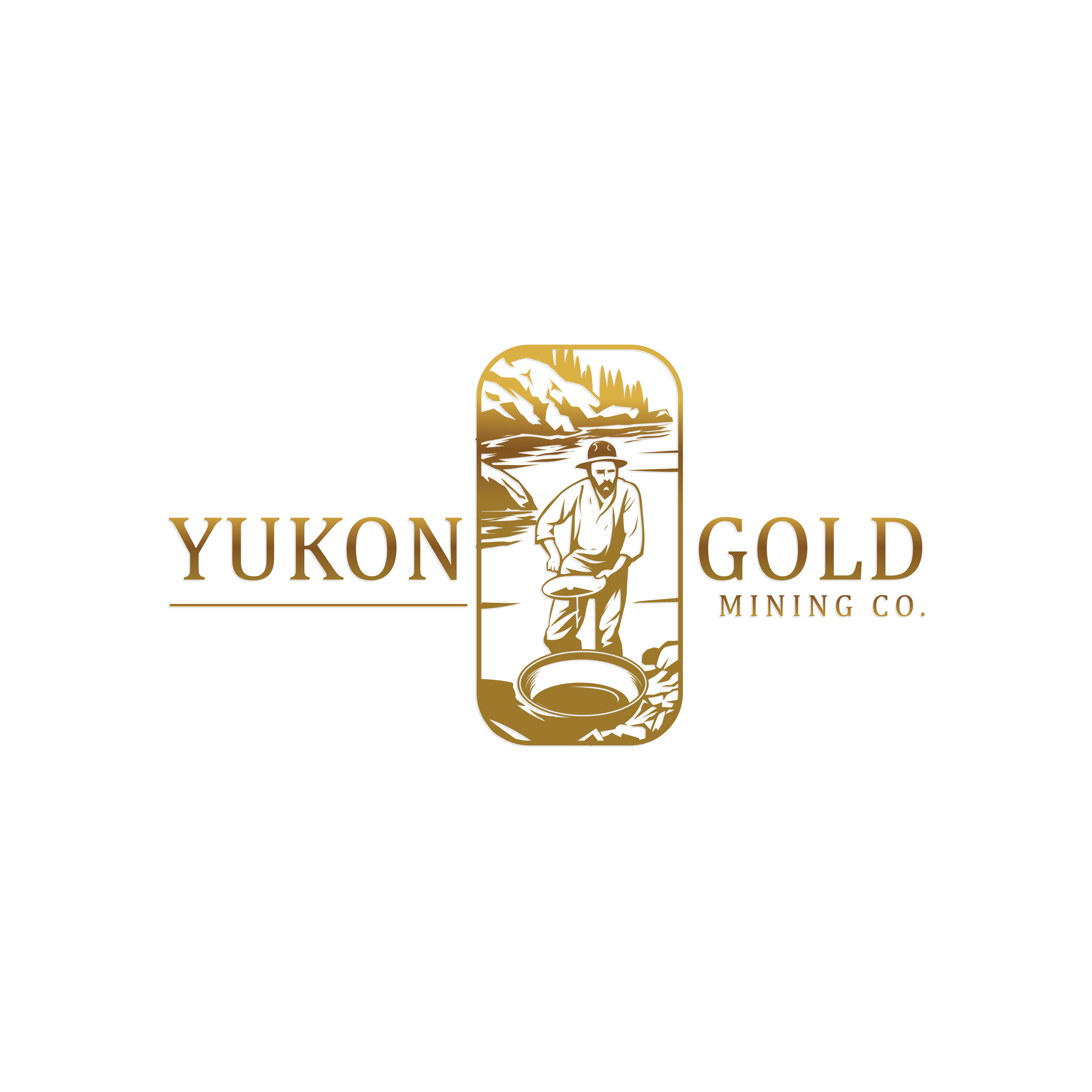Personable, Upmarket, Gold panning Logo Design for Yukon Gold Mining Co ...