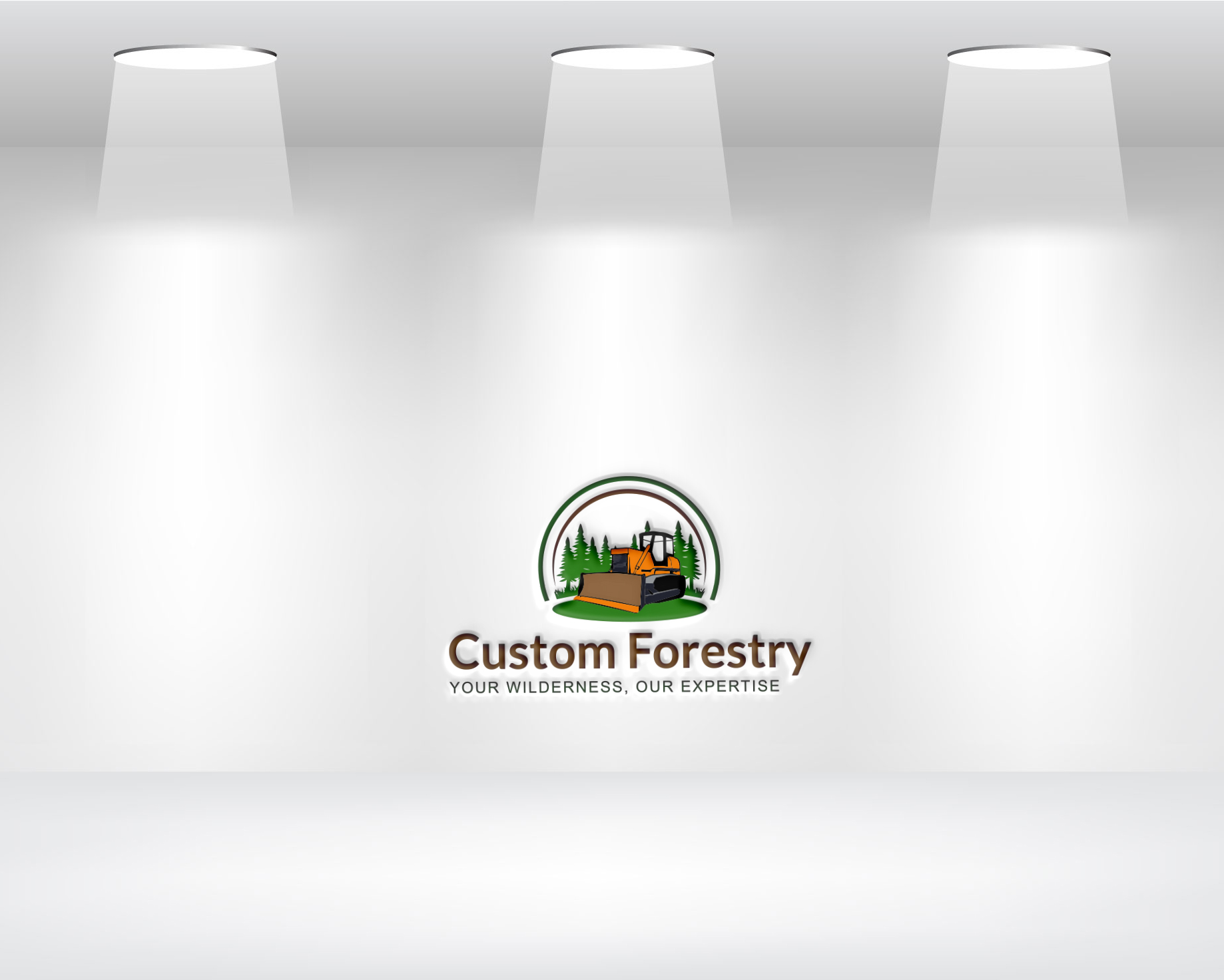 Logo Design for Custom Forestry, "Your Wilderness, Our Expertise" by dfdf | Design #33772381