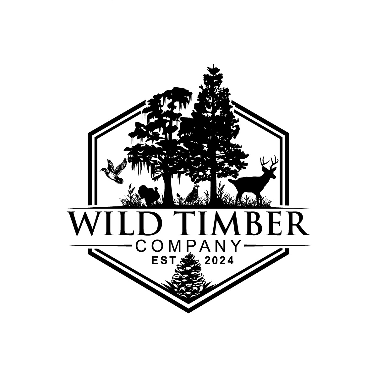 Serious, Traditional, Forestry, Wildlife, and Habitat Management Logo ...