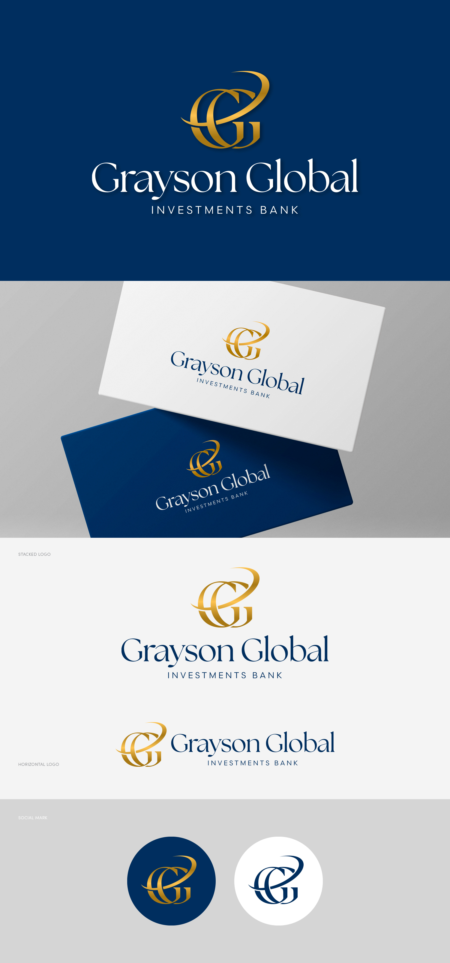 Upmarket, Serious, Finance Logo Design for Grayson Global or Grayson ...