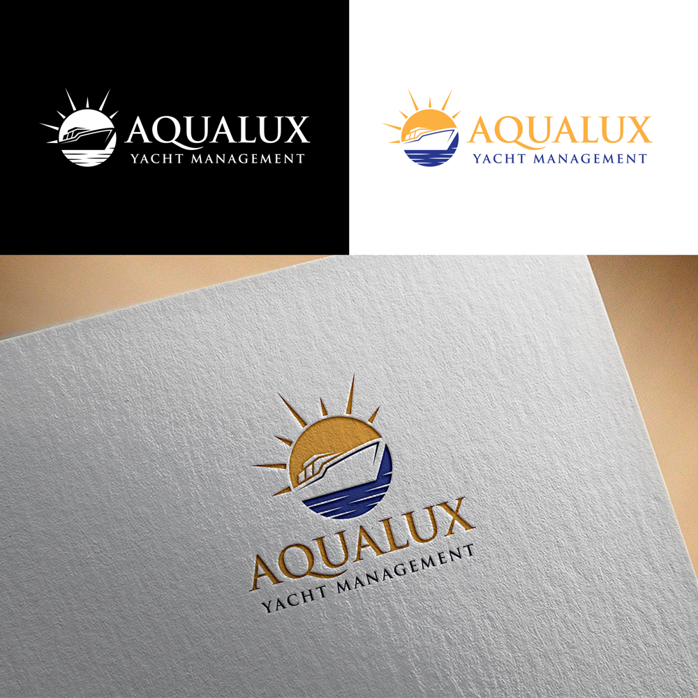 Logo Design for Aqualux - Yacht Management by RA-bica | Design #33824392