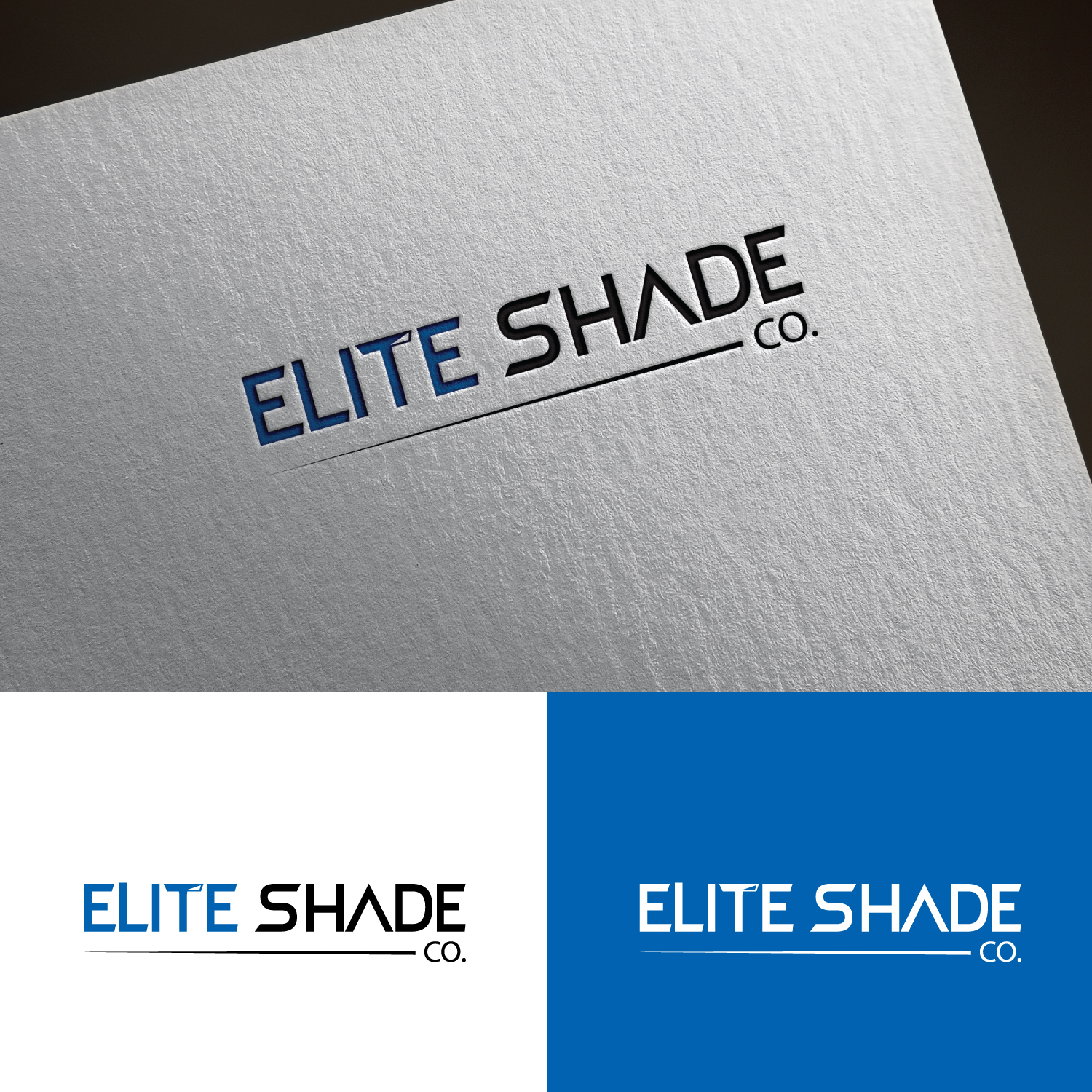 Logo Design for Elite Shade Co. by sankar999 | Design #33838959
